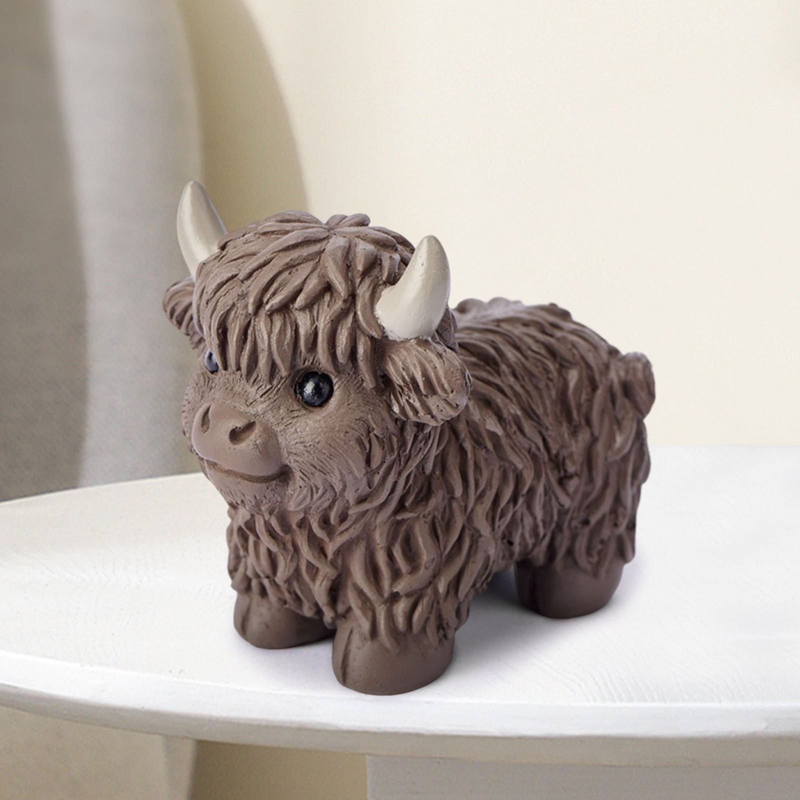 Highland Cow Figurine Highland Cow Decor Cow Western Cow Office Decor ...