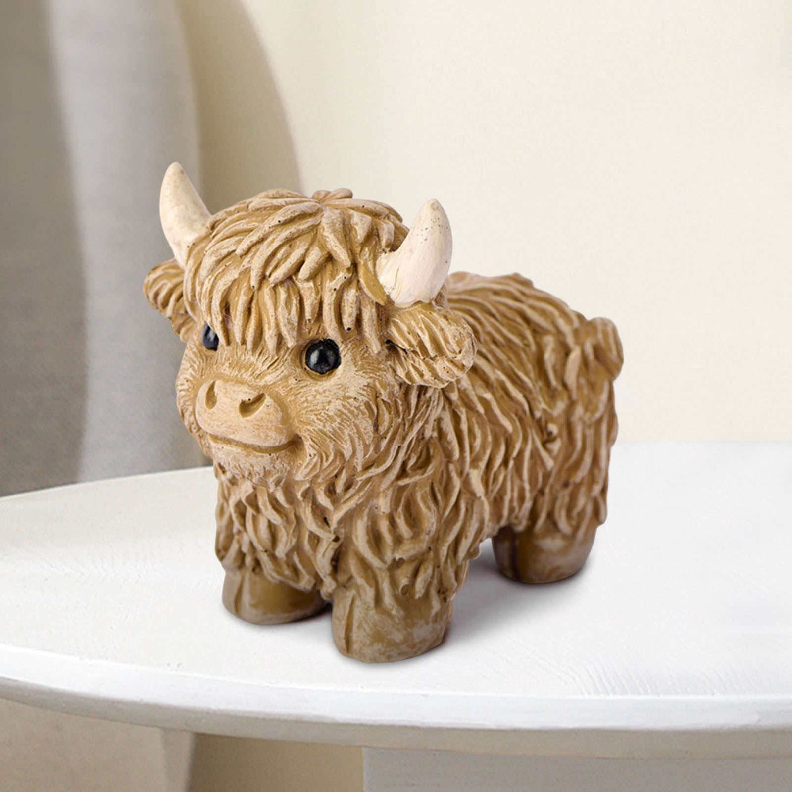 Highland Cow Figurine Highland Cow Decor Cow Western Cow Office Decor ...
