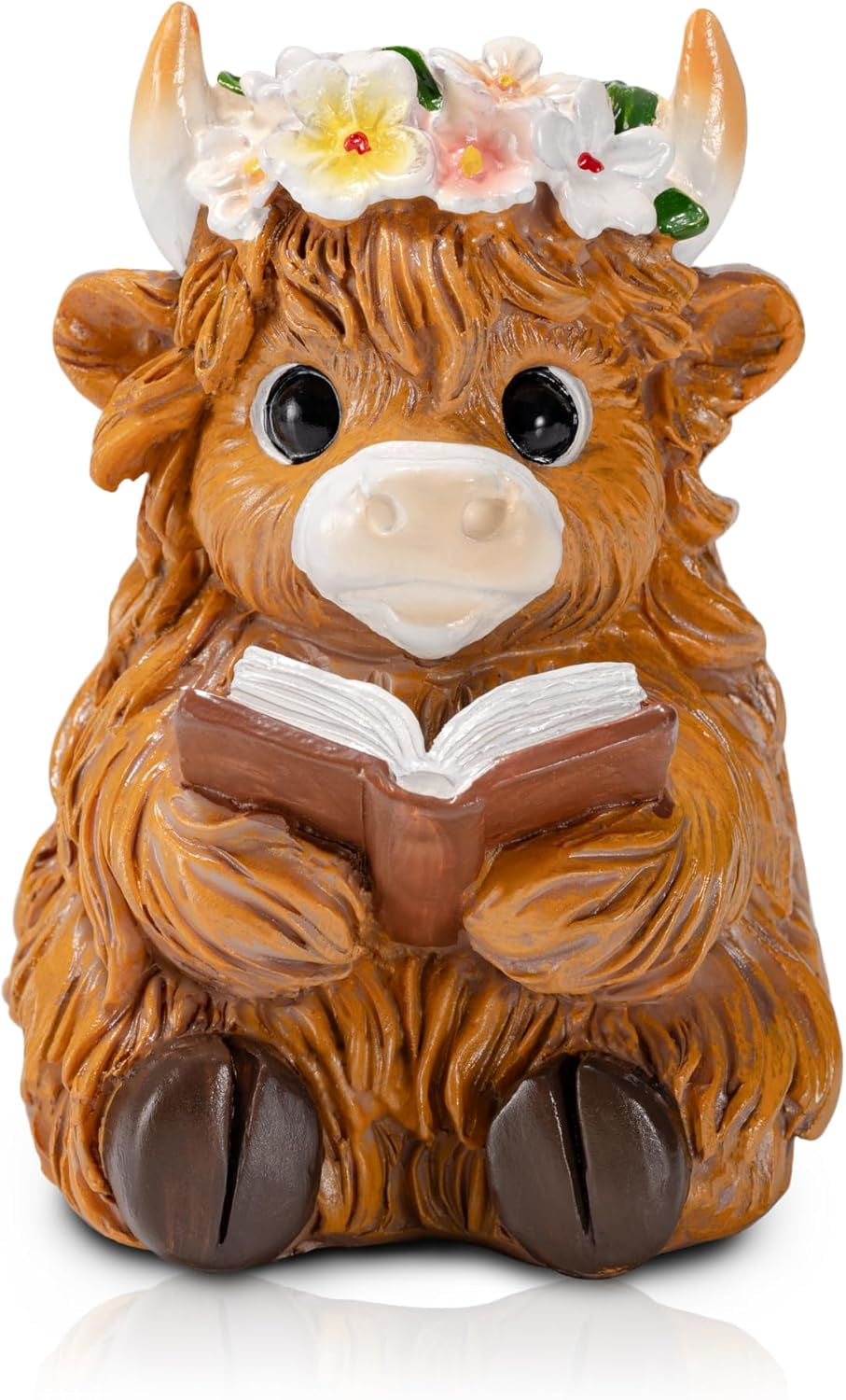 Highland Cow Figurine for Book Shelf Decor, Highland Cows Themed Gifts ...