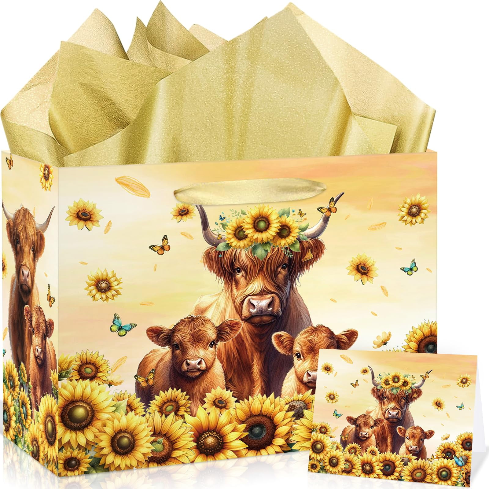 Highland Cow Gift SSF20 Bag Highland Cow Decorations Highland Cattle ...