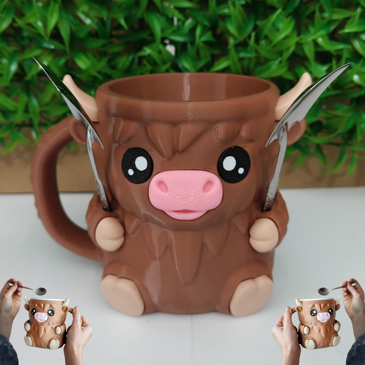 Highland Cow Ice Pint Holder, Ice Cream Pint Holder, Beer Can Holder ...