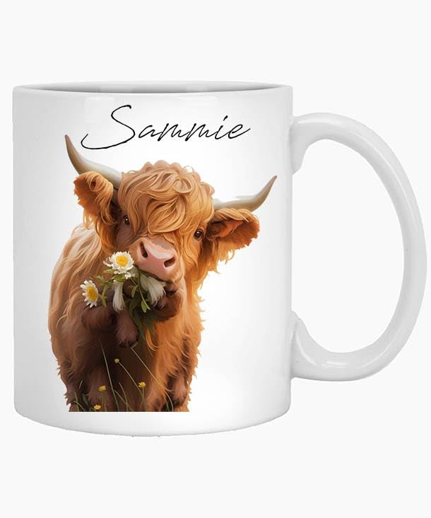 Highland Cow Mug - Cute Cow Design Coffee Mug - Walmart.com