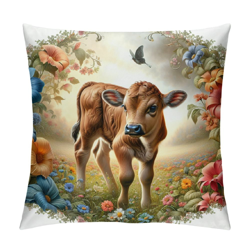 Highland Cow Pillow Covers Highland Cow Decor,Highland Cow Pillow,Cow ...
