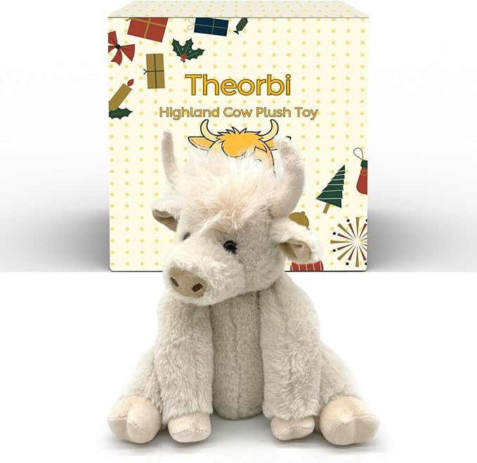 Highland Cow Plush Toy - Cute And Huggable Stuffed Animal With Swinging ...
