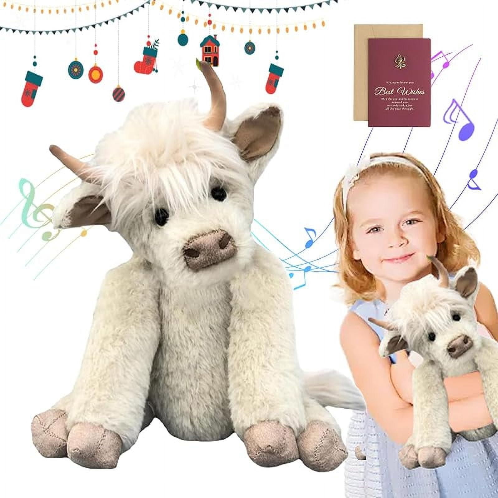 Highland Cow Plush Toy, Realistic Highland Cow Plush Toy, Scottish ...