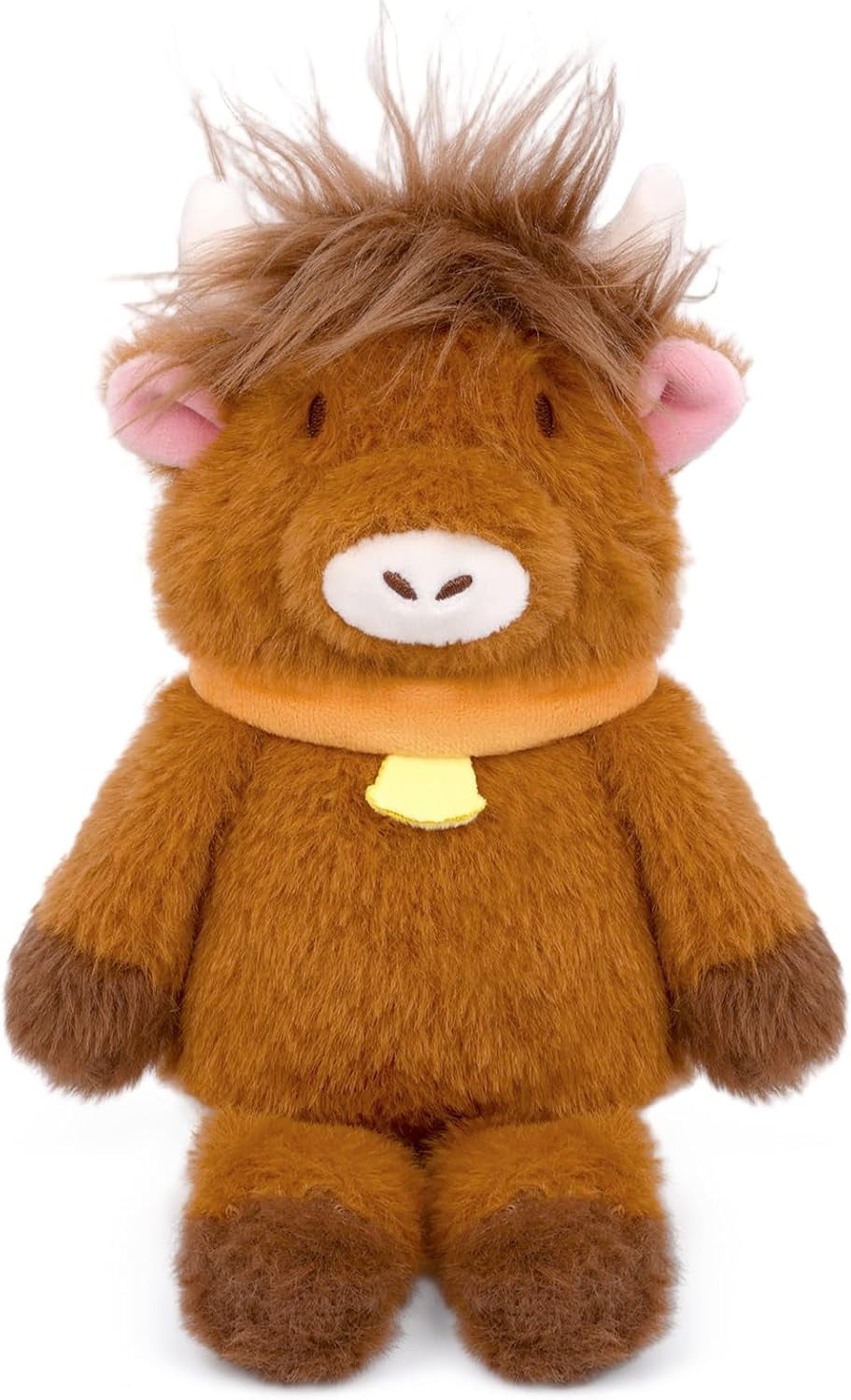 Highland Cow Plush,Weighted Highland Cow Stuffed Animal for Kids,Cute ...