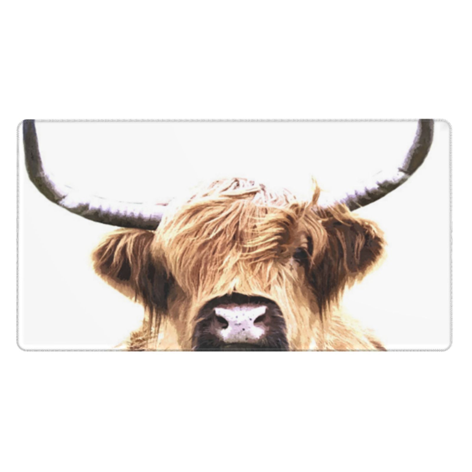Highland Cow Portrait Mousepad Large Mouse Pad Desk Pad Computer ...