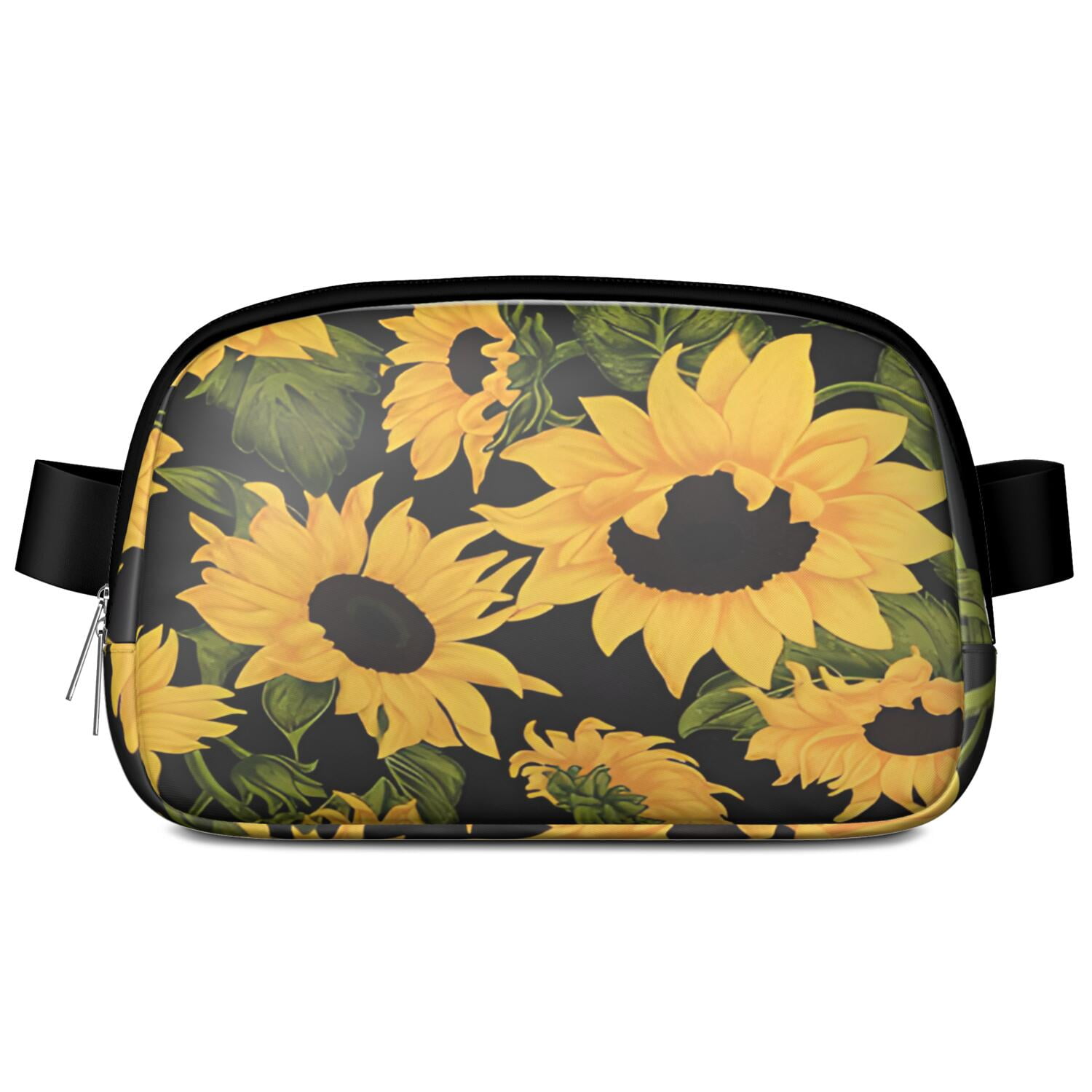 Highland Cow Print Fanny Pack – Floral Farmhouse Waist Bag with Bull ...