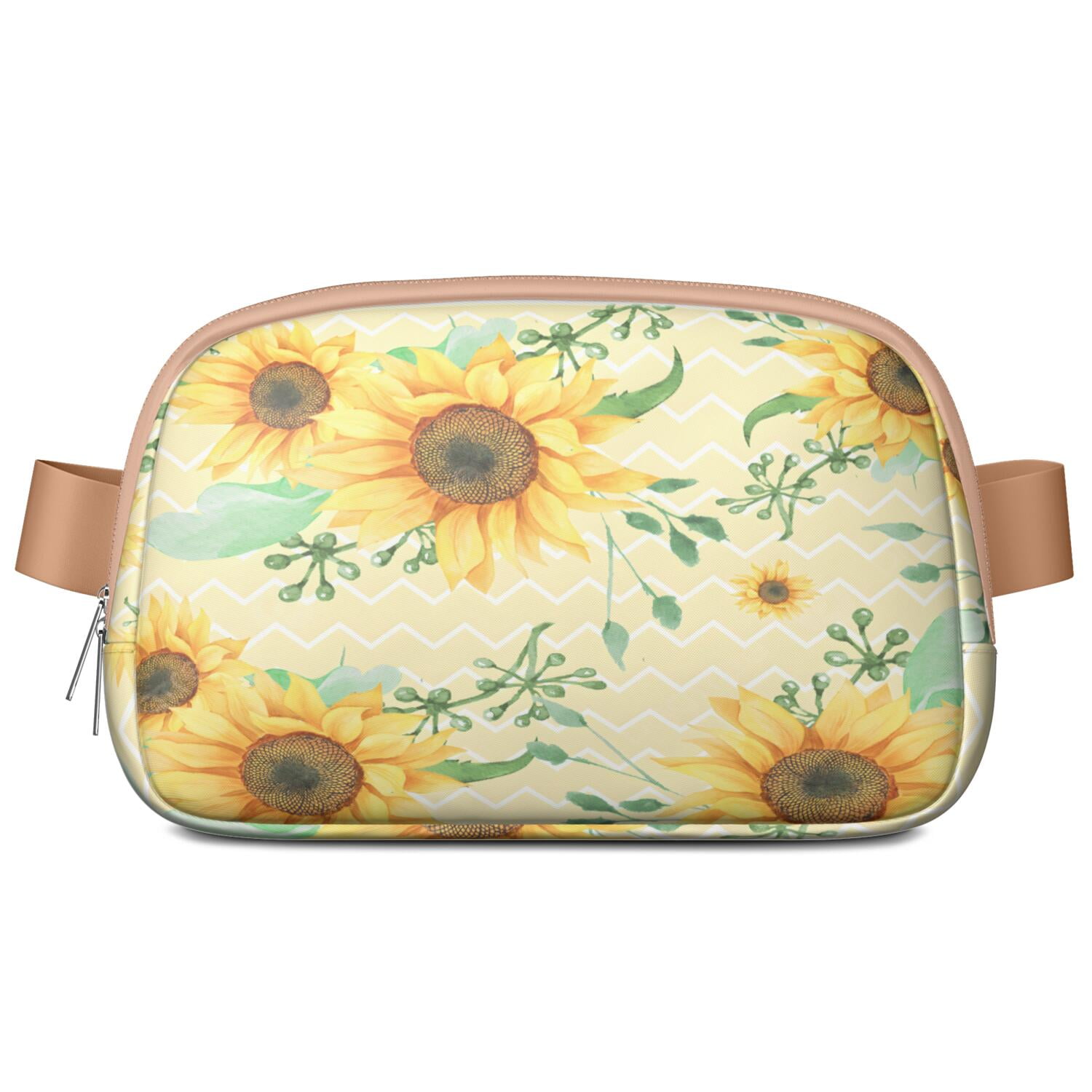 Highland Cow Print Fanny Pack – Floral Farmhouse Waist Bag with Bull ...