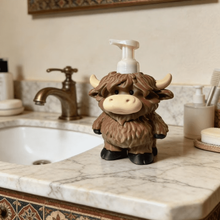 Highland Cow Soap Dispenser - Adorable Cutest Design, Refillable Cute ...