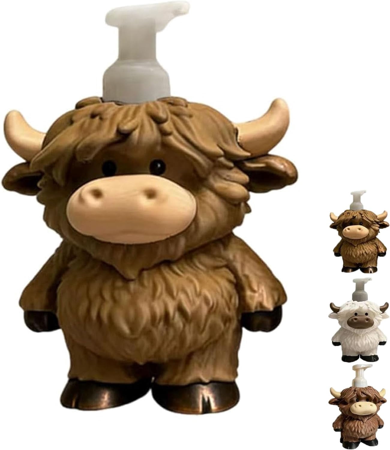 Highland Cow Soap Dispenser, Adorable Highland Cow Bottle for Hand Soap ...