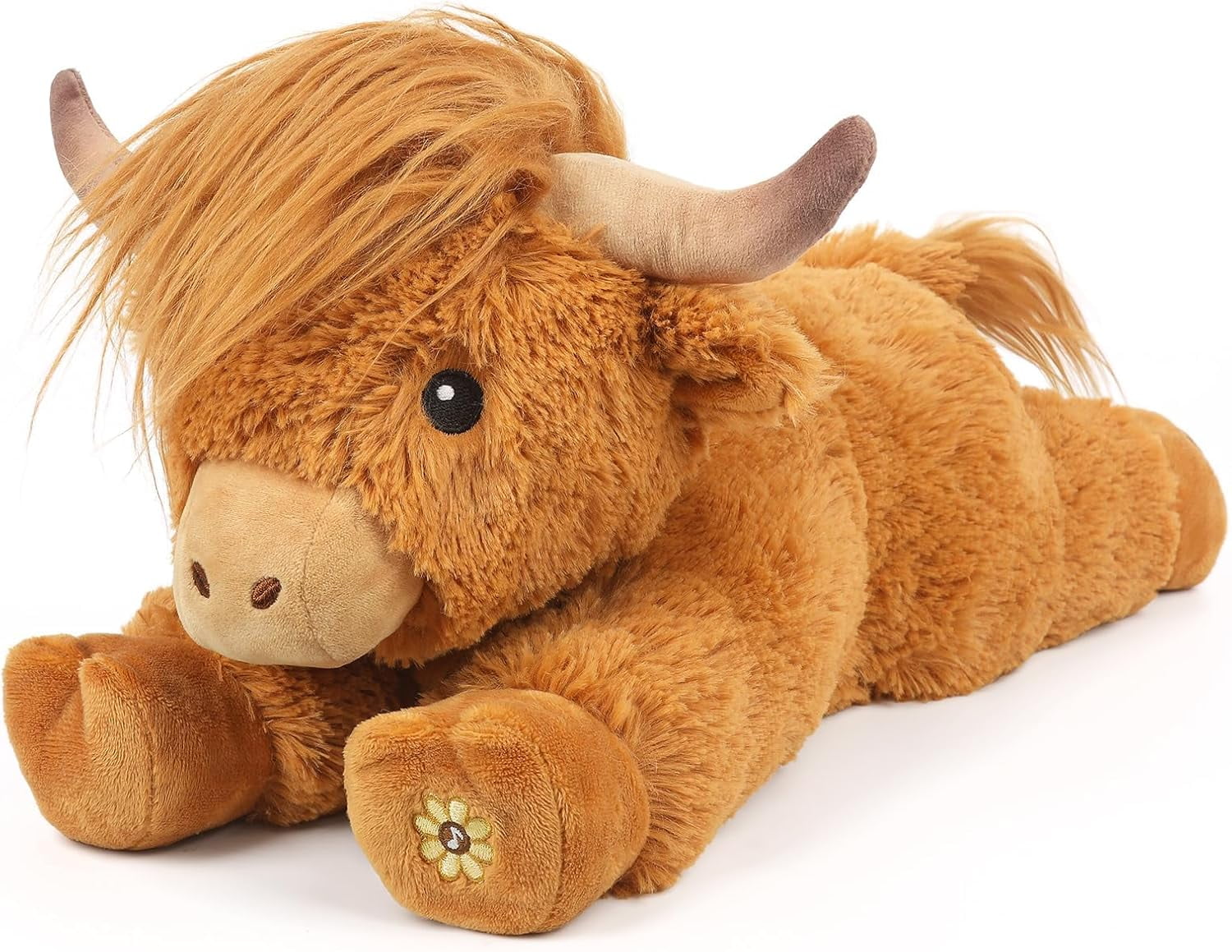 Highland Cow Stuffed Animals, Microwavable Stuffed Animals Heating Pad ...