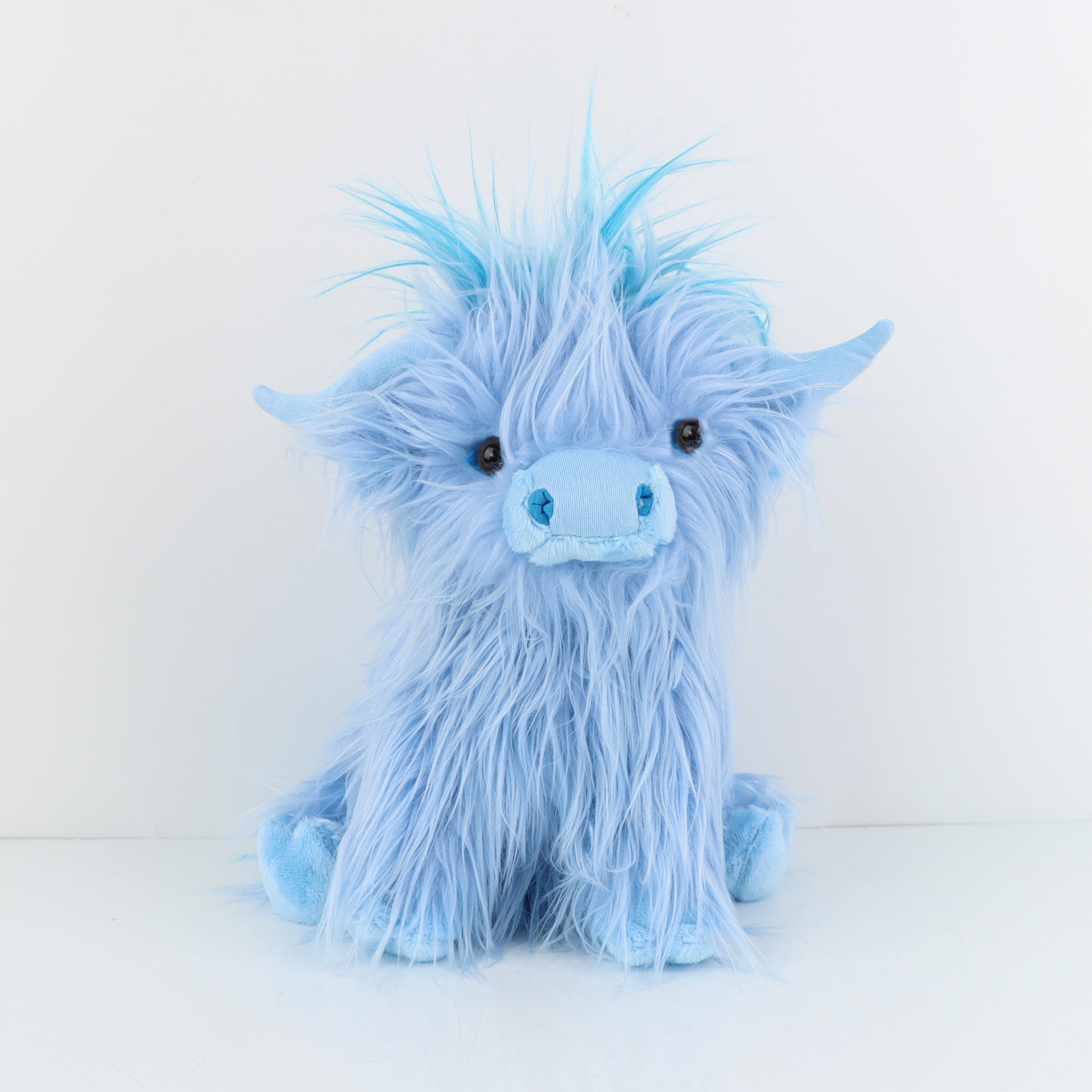 Highland Cow Stuffed Animals Plush Toy Fluffy Bull Animal Doll Soft ...