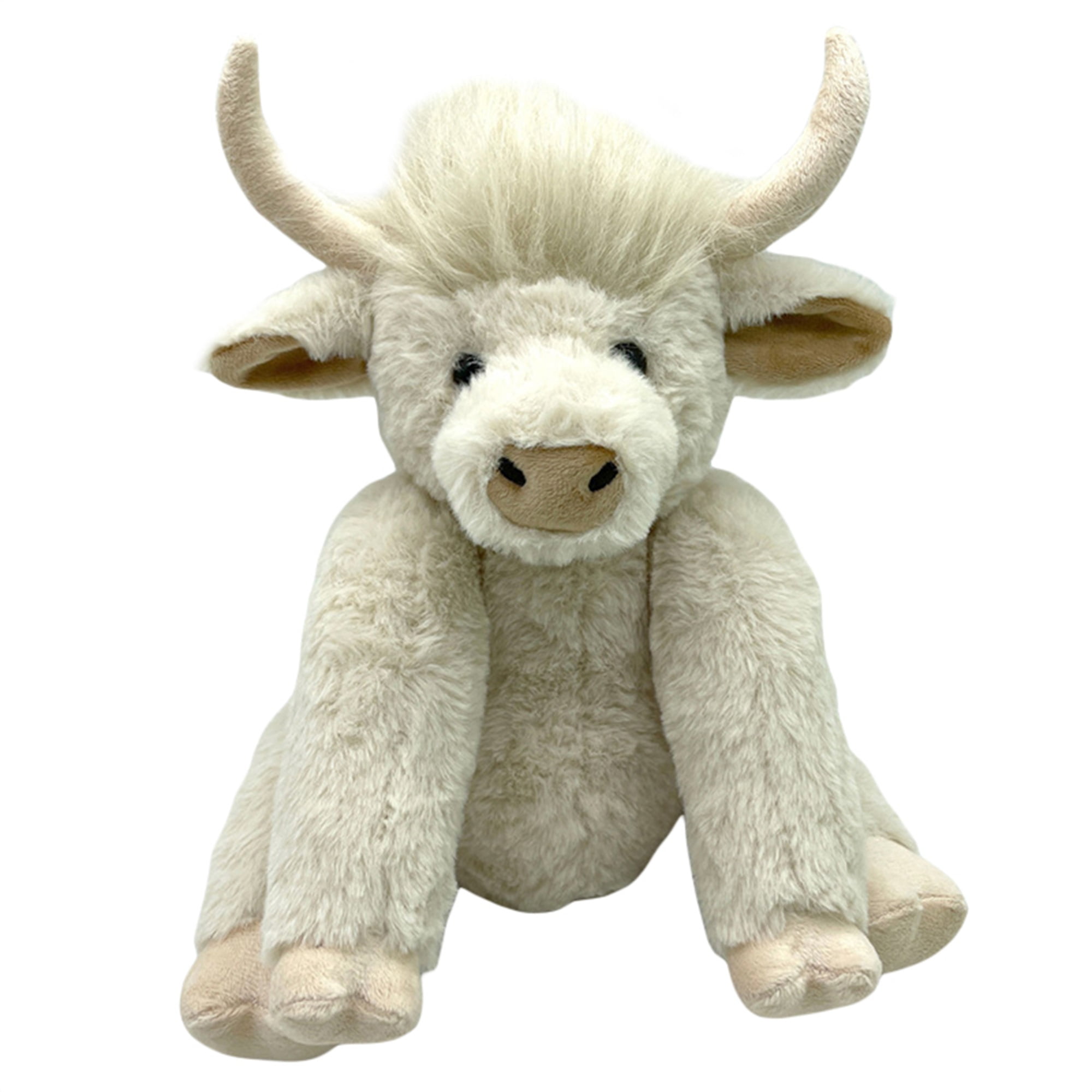 Highland Cow Stuffed Plush Doll, Cute Soft Movable Music Toy Gift ...