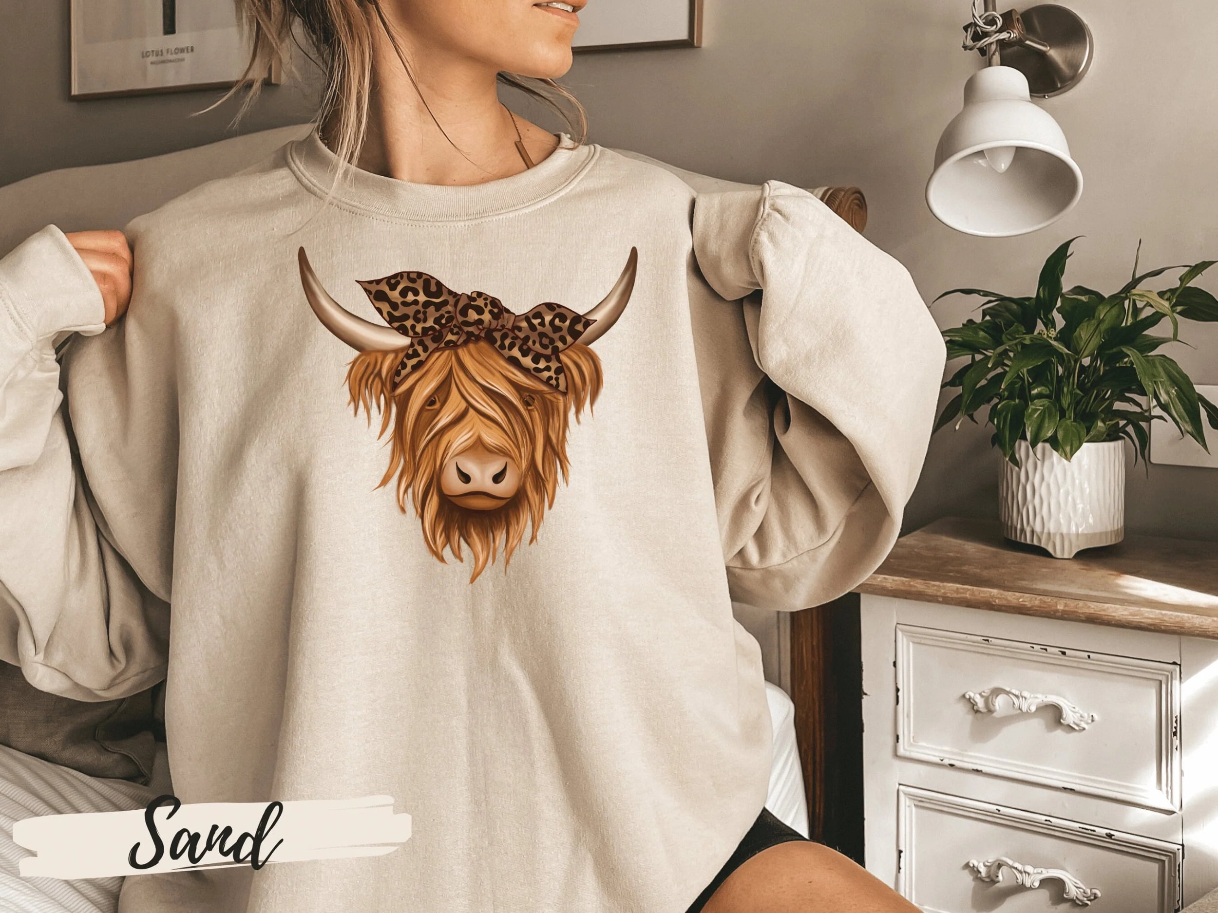 Highland Cow Sweatshirt,Highland Cow Gifts for Her, Highland Cow Shirt ...