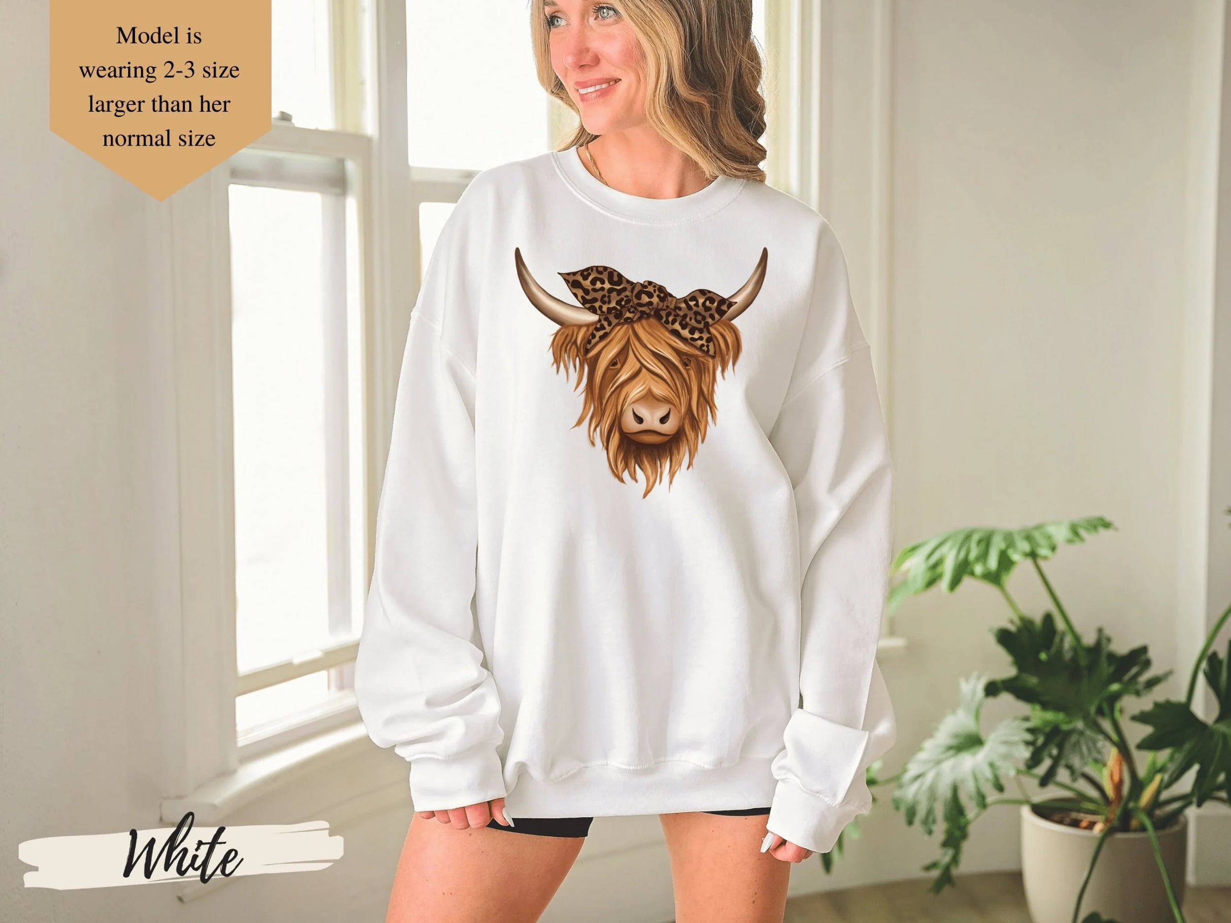 Highland Cow Sweatshirt,Highland Cow Gifts for Her, Highland Cow Shirt ...