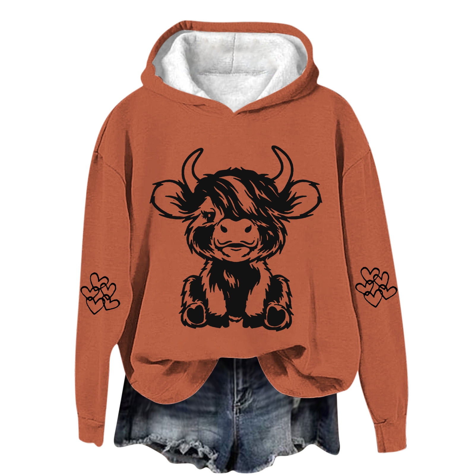 Highland Cow Sweatshirt Hoodie Country Western Cowgirl Shirt Funny ...