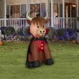 Highland Cow Vampire Halloween Yard Inflatable Decoration 3.5ft Tall ...