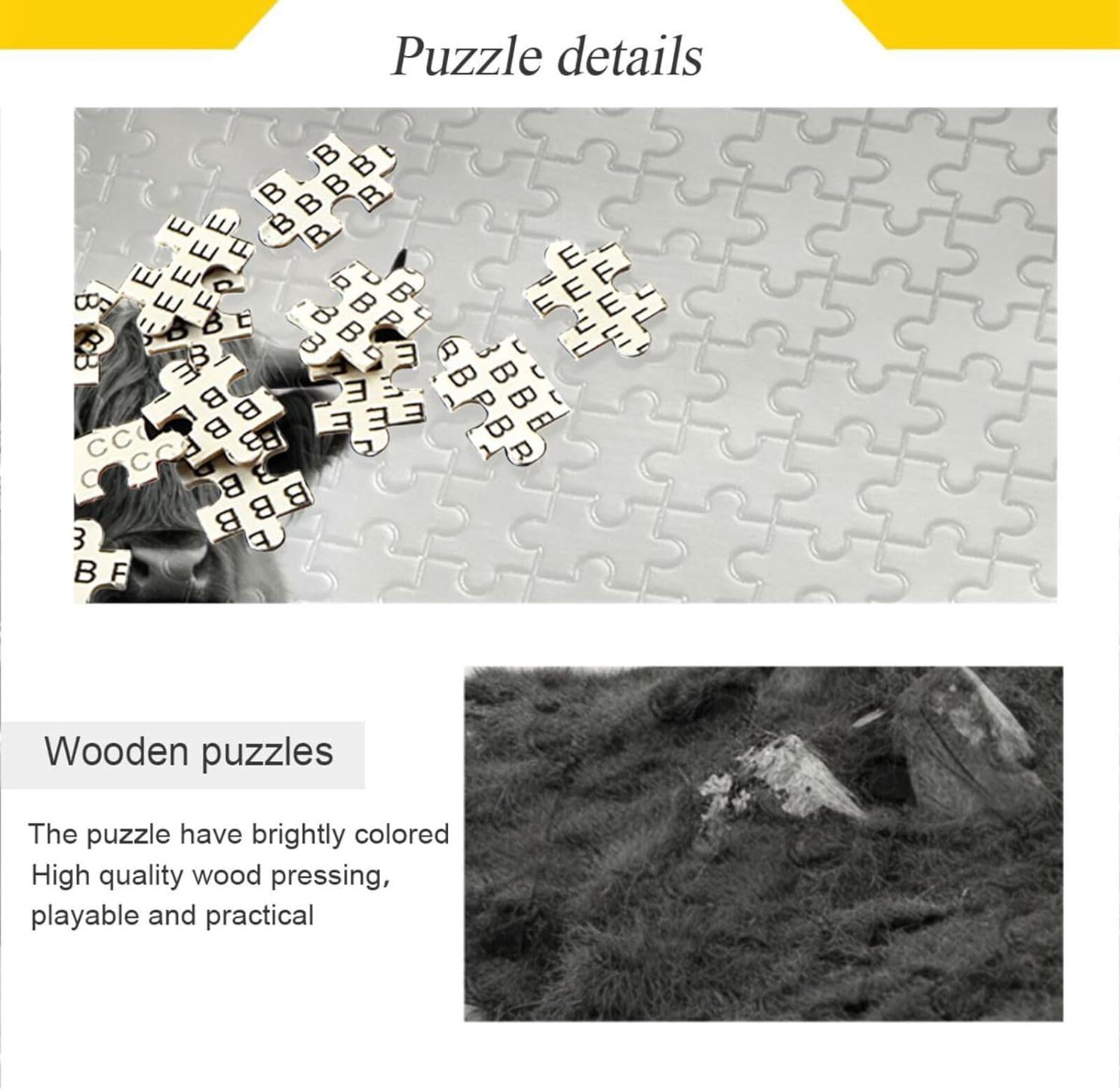 Highland Cow Wooden Jigsaw Puzzles, Intellectual Entertainment ...