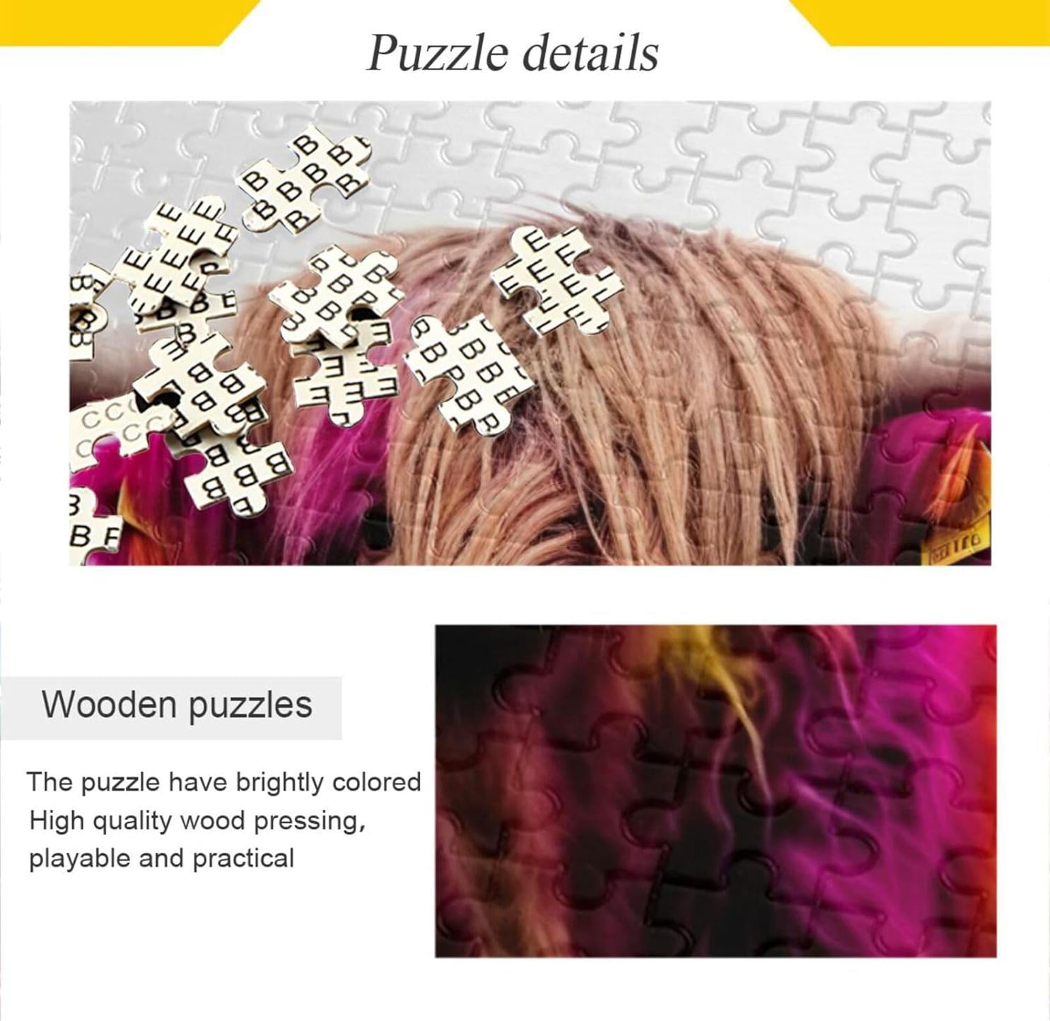 Highland Cow Wooden Jigsaw Puzzles, Intellectual Entertainment ...