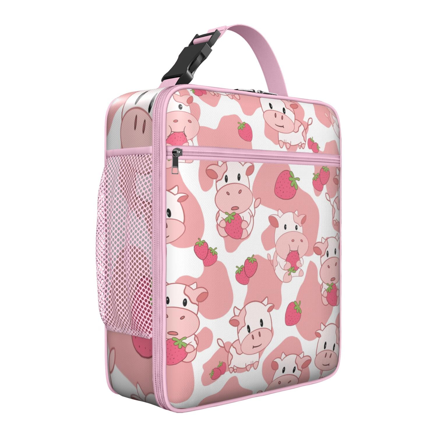 Highland Cow and Bull Print Lunch Box Tote, Rustic Farmhouse Pattern ...