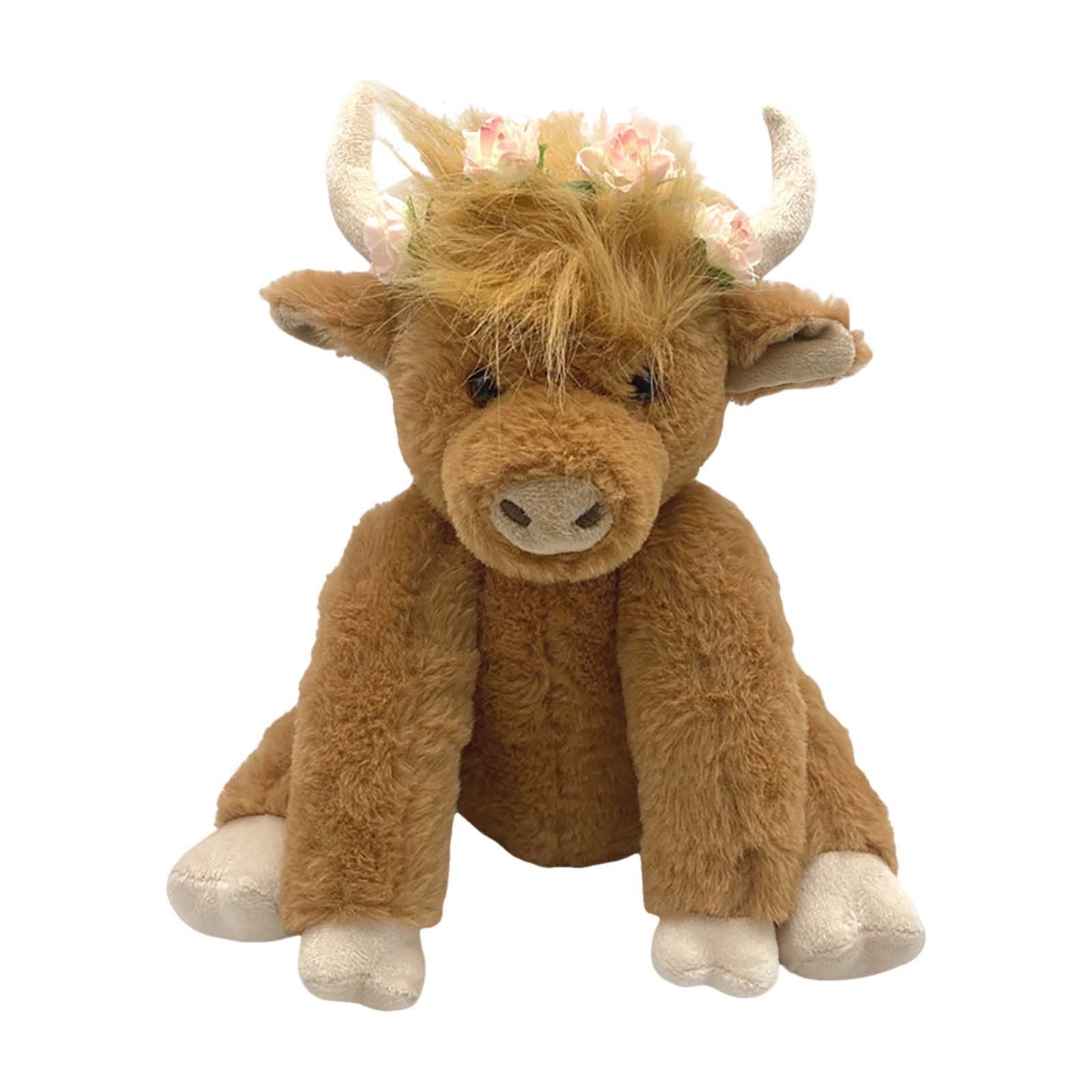 Highland Cows Stuffed Animal, Highland Cow Plush, Realistic Scottish ...