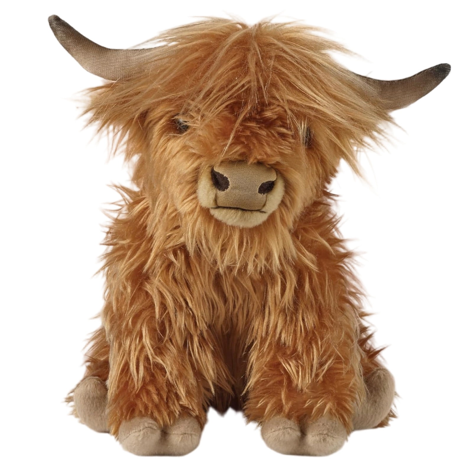 Highland Cows Stuffed Animal Realistic Scottish Cow Plush Toy Soft Farm ...