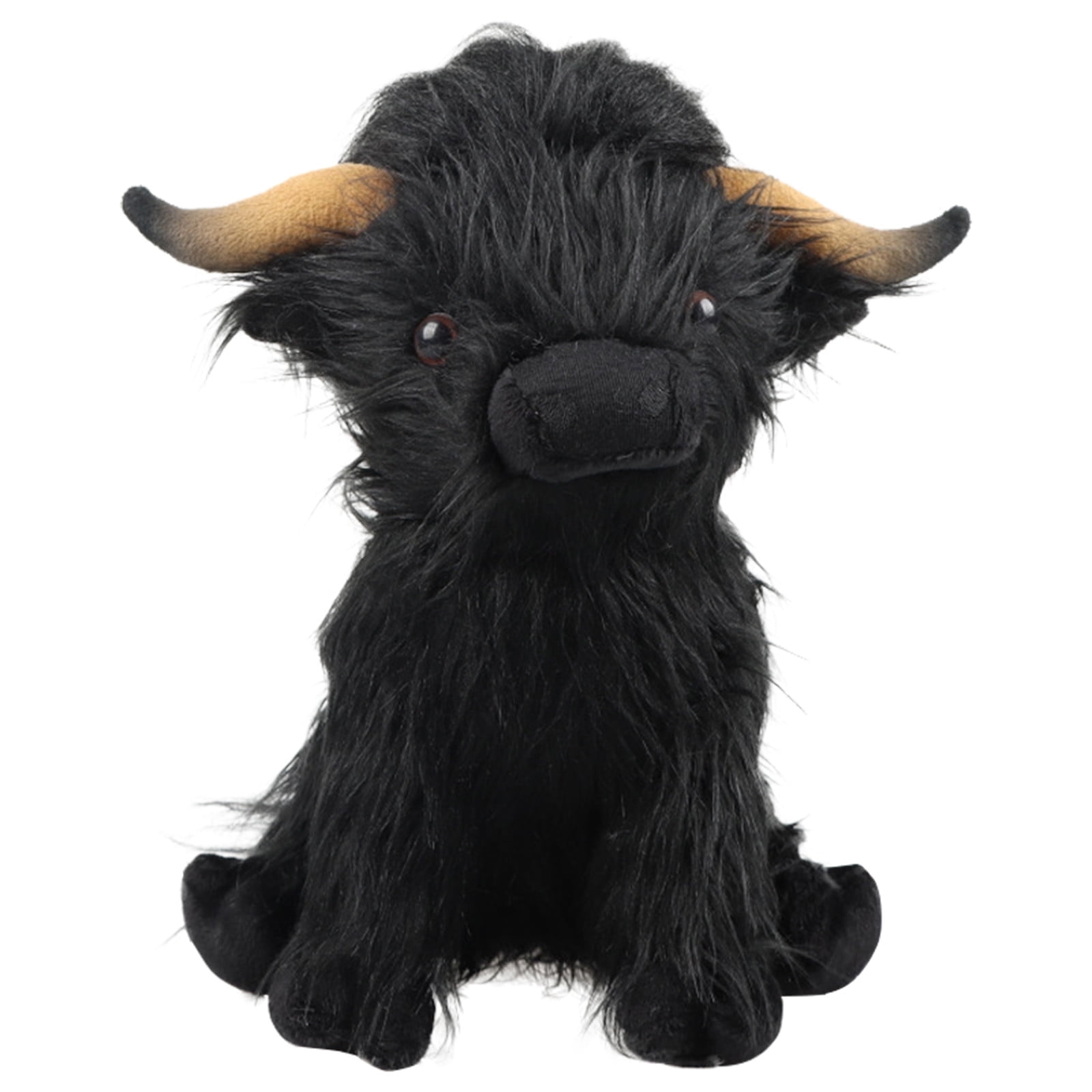 Highland Cows Stuffed Animal Realistic Scottish Cow Plush Toy Soft Farm ...