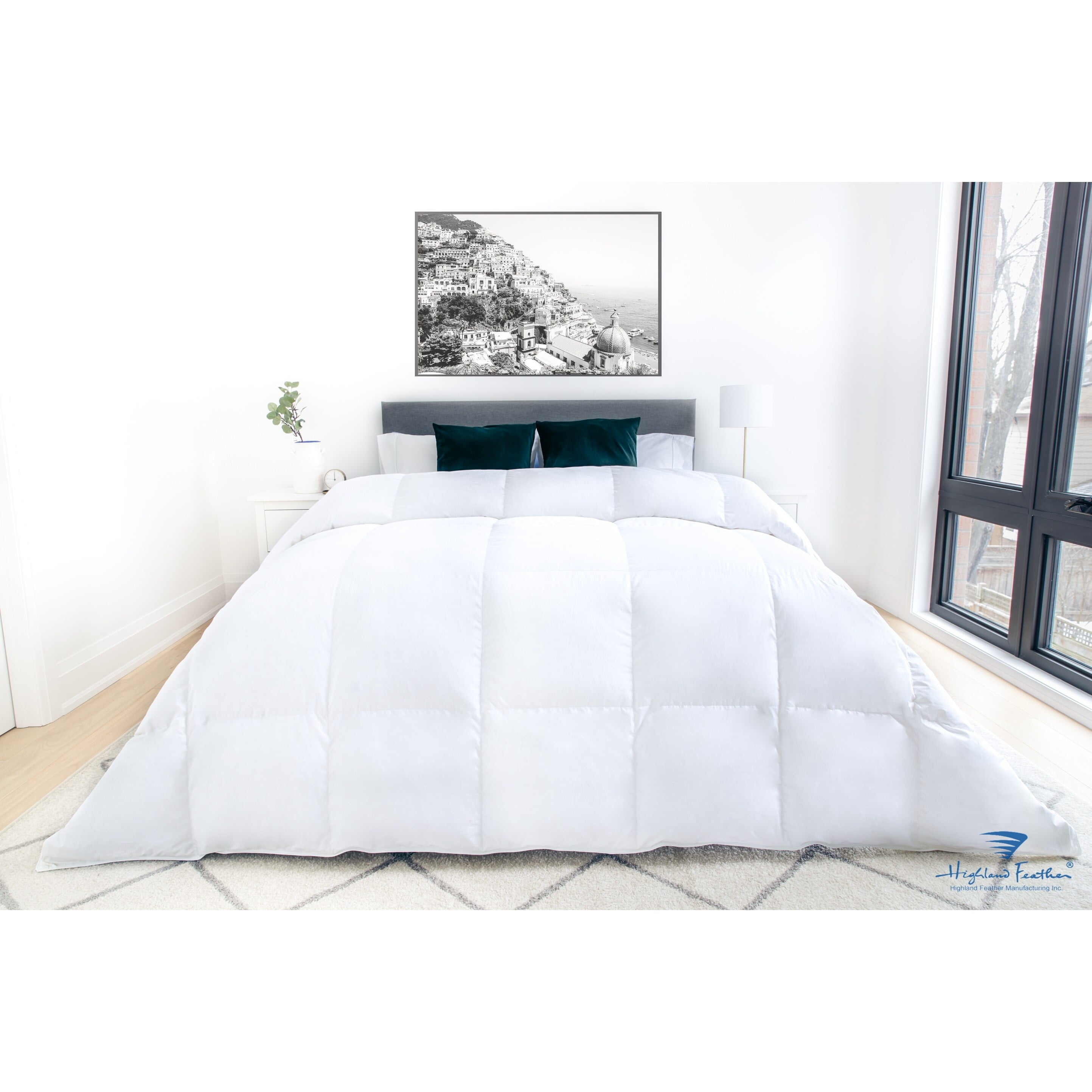 Highland Feather 600 Loft White Goose Down Lisburn Duvet/Comforter ...