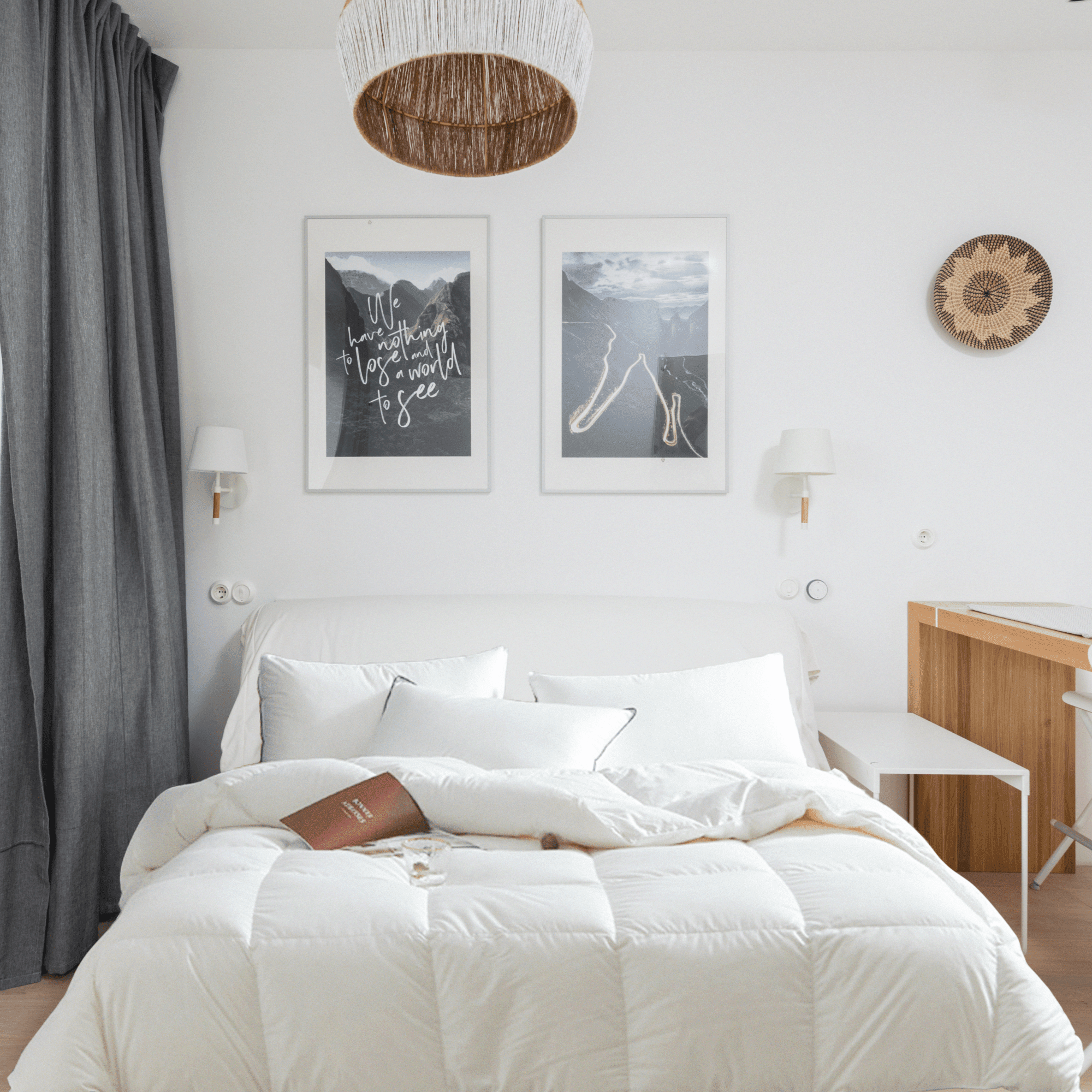 Highland Feather 700 Loft European White Down Duvet 289TC Pure Cotton ...