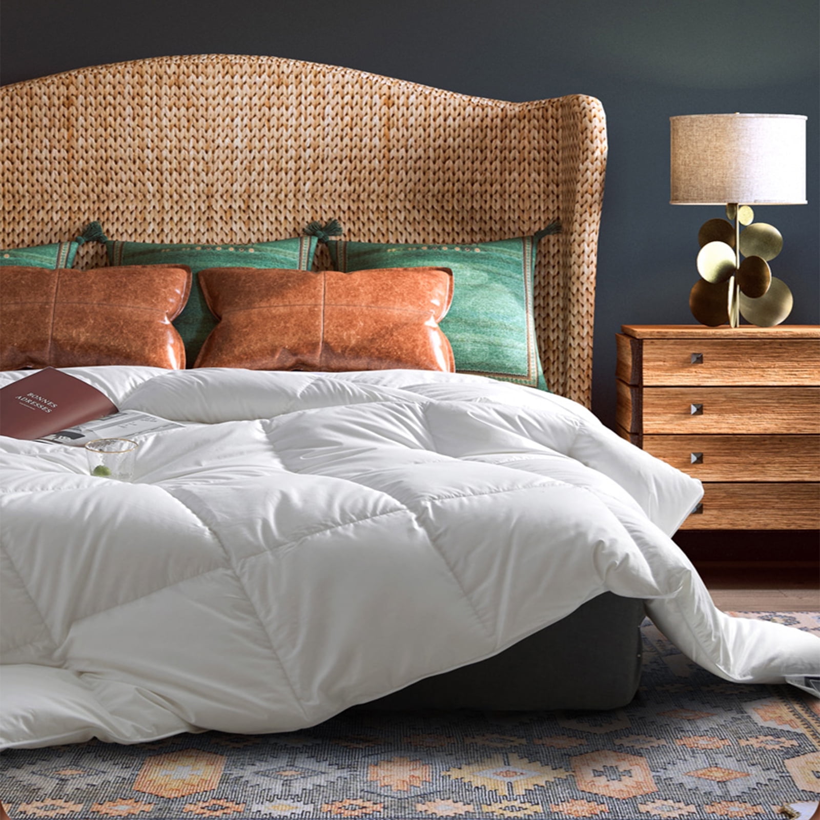 Highland Feather 750 Loft Hungarian White Goose Down Duvet 500TC Pure ...