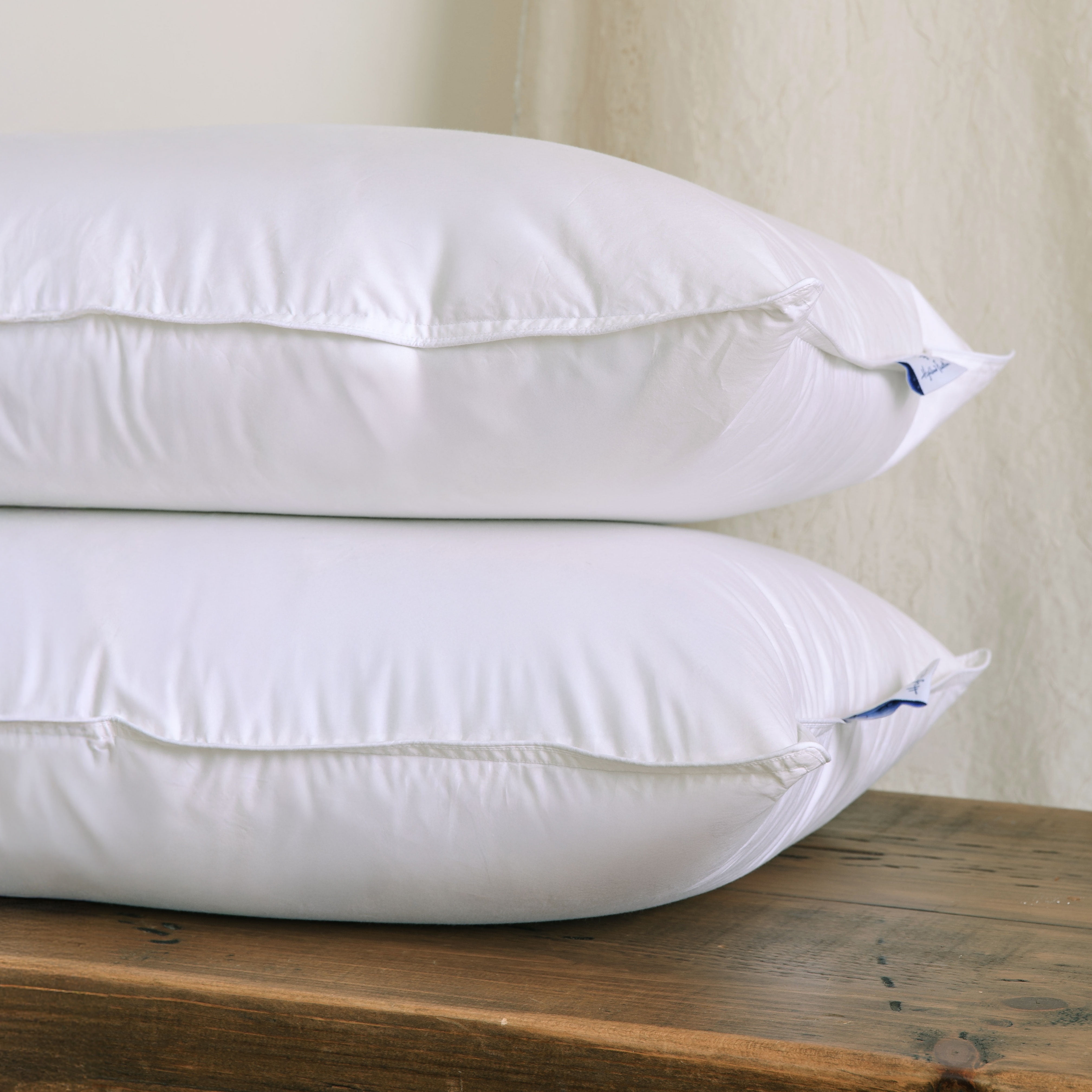 Highland Feather 750 Loft Hungarian White Goose Down Pillow 500TC Pure ...