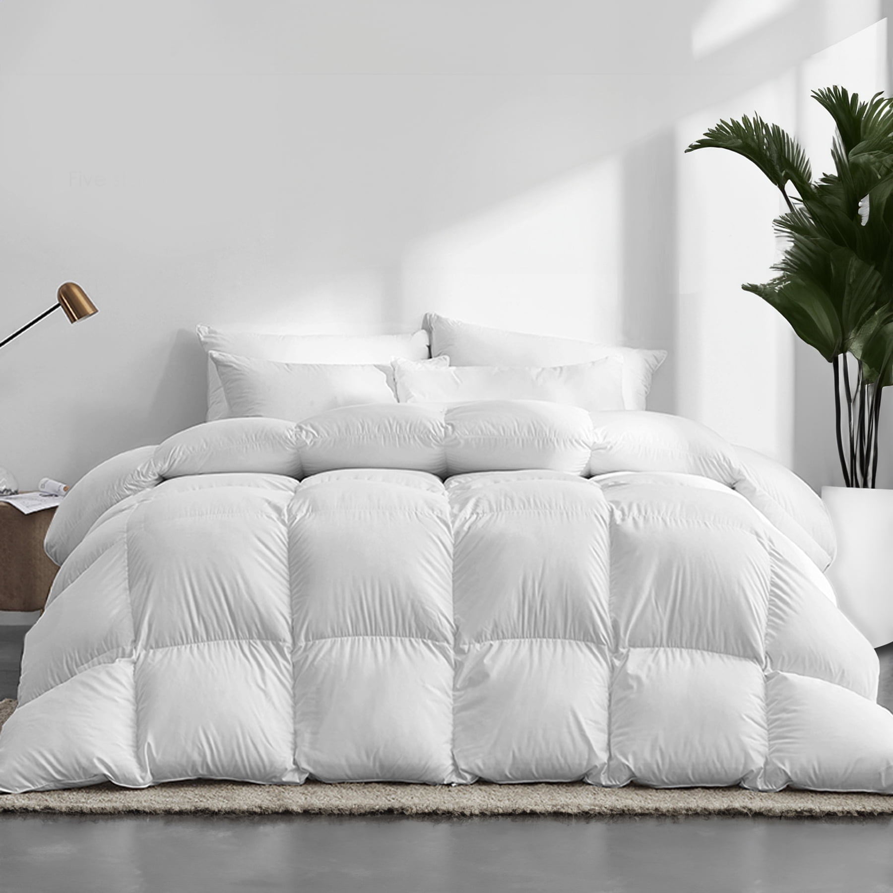 Highland Feather 850 Loft Hungarian White Goose Down Duvet 500TC Pure ...