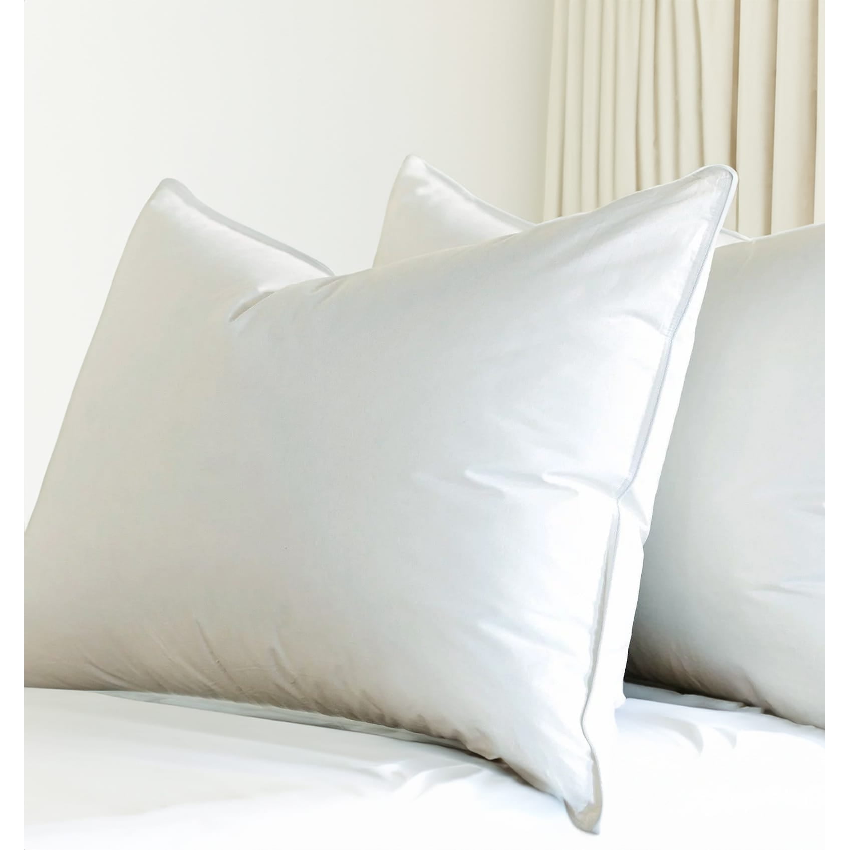 Highland Feather Tencel Natural Cotton Shell 600 Fill Power White Goose ...