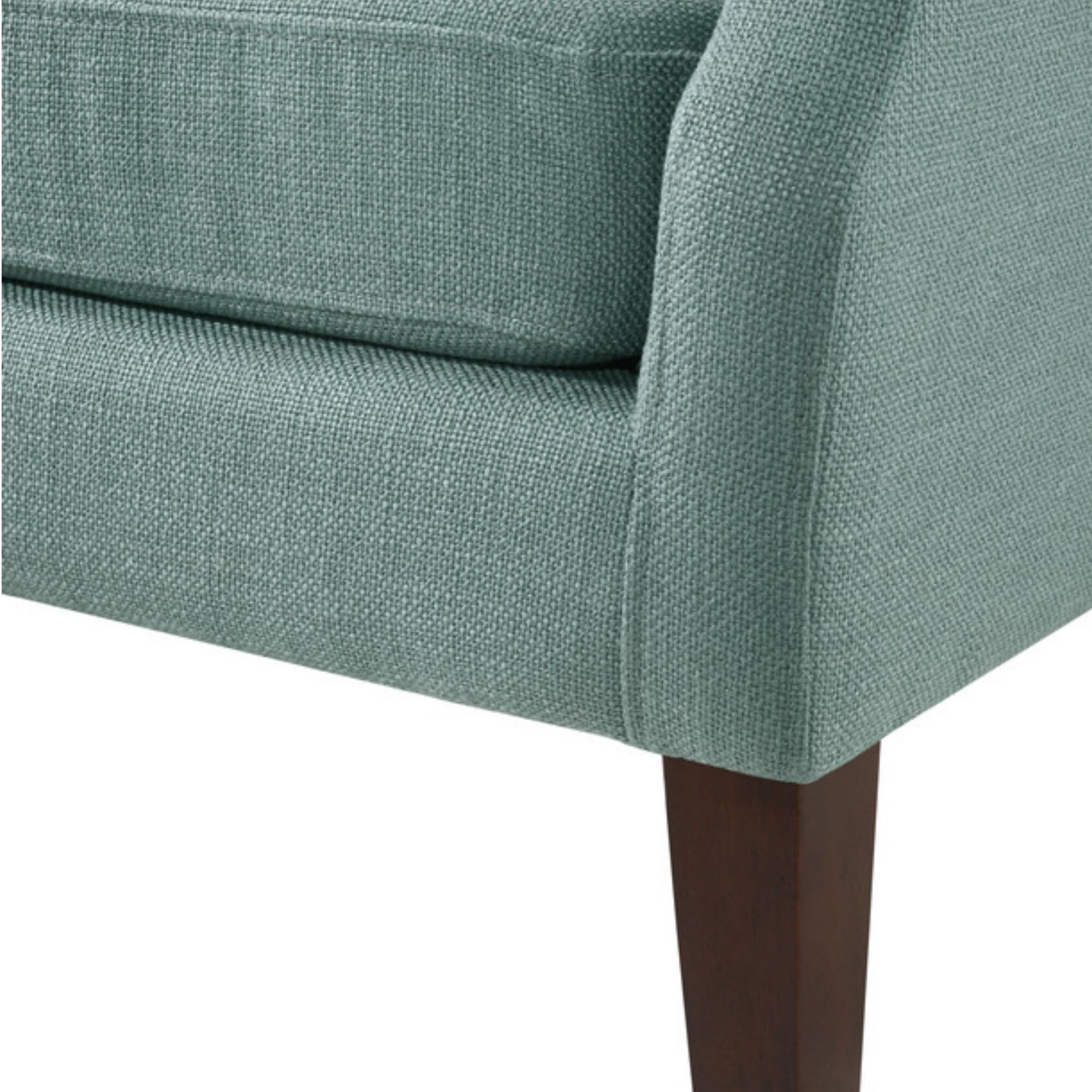 Highland Linen Button Tufted Wingback Chair Upholstered Accent Chair ...