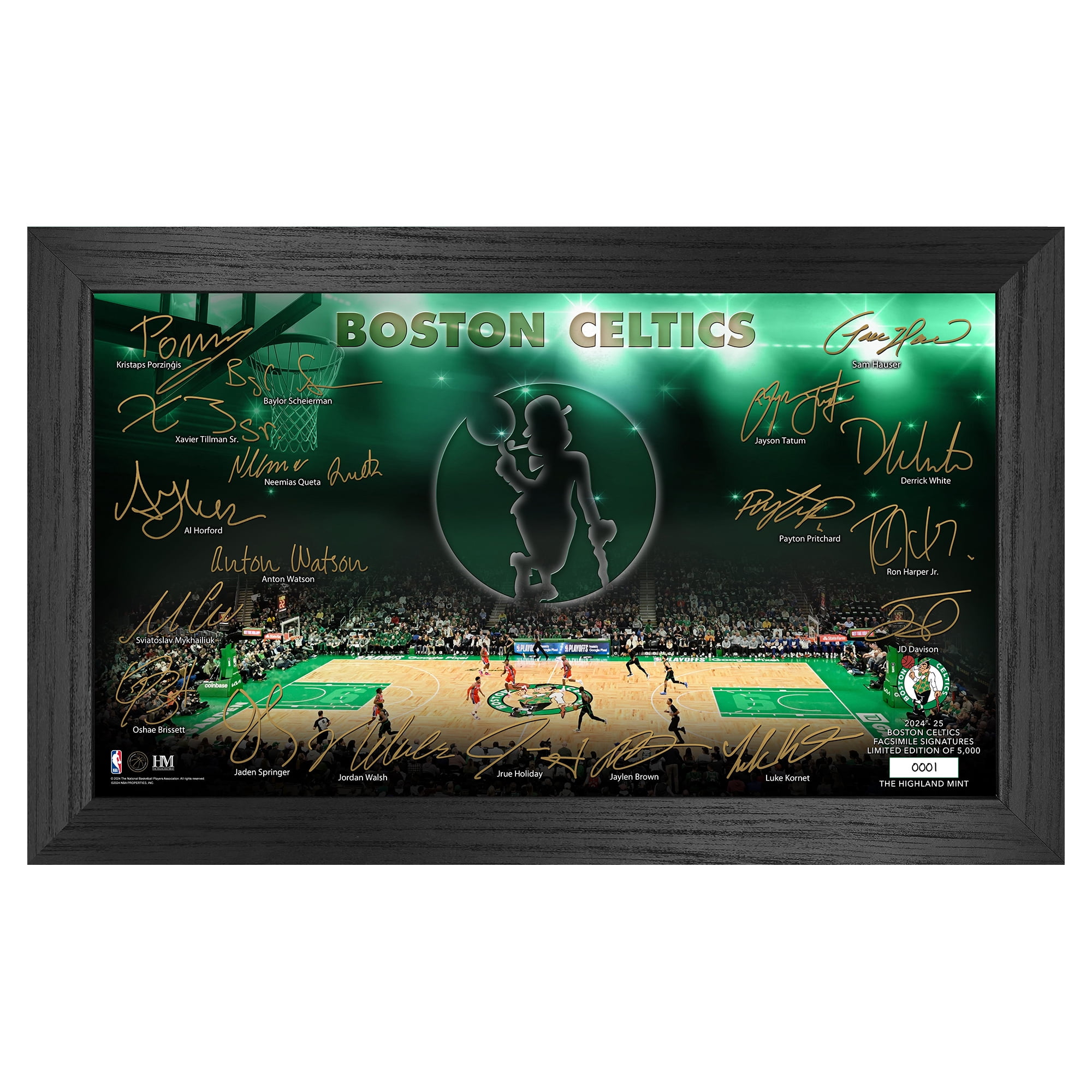 Highland Mint Boston Celtics Signature Court Print - Walmart.com