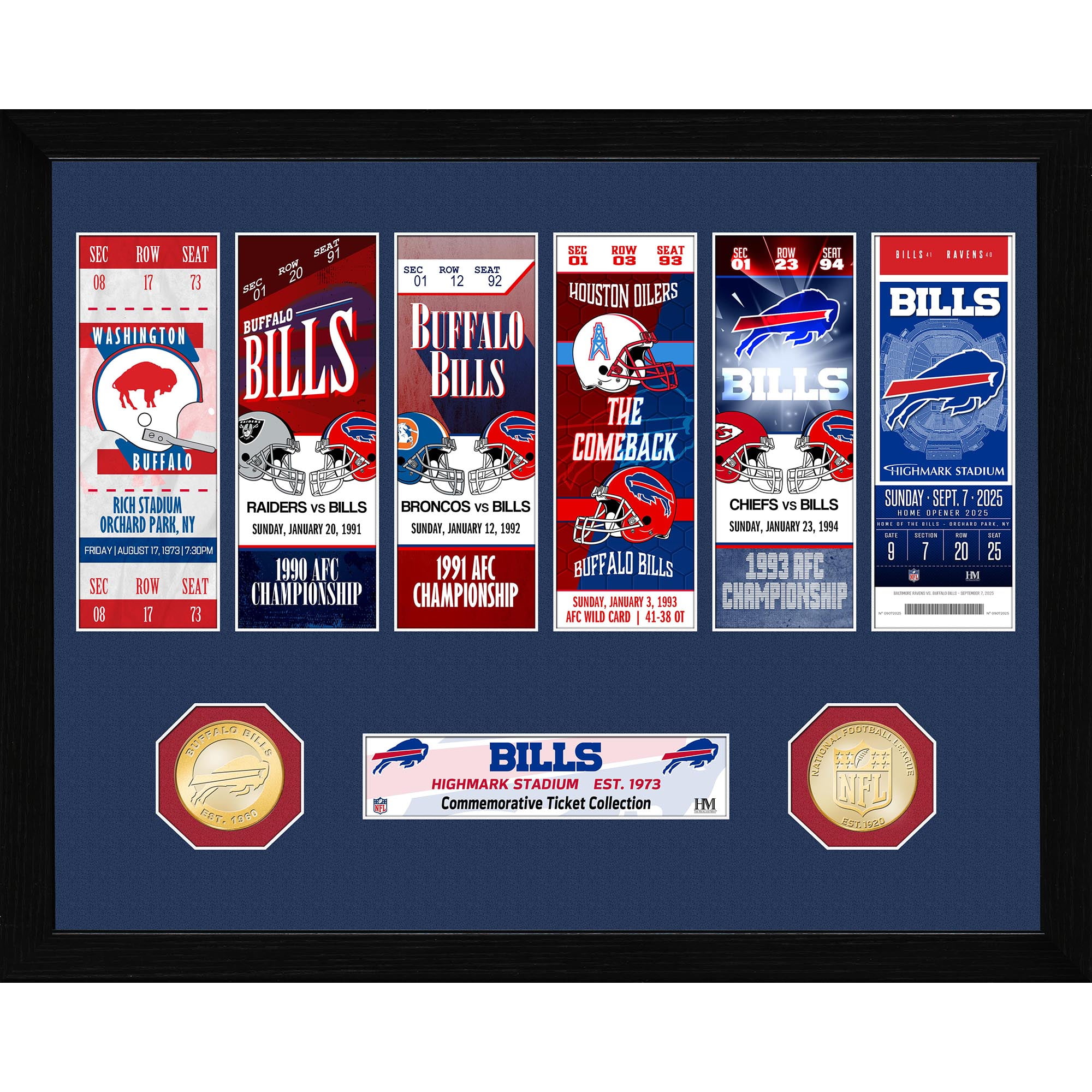 Highland Mint Buffalo Bills Farewell To Highmark Stadium 12" x 15 ...