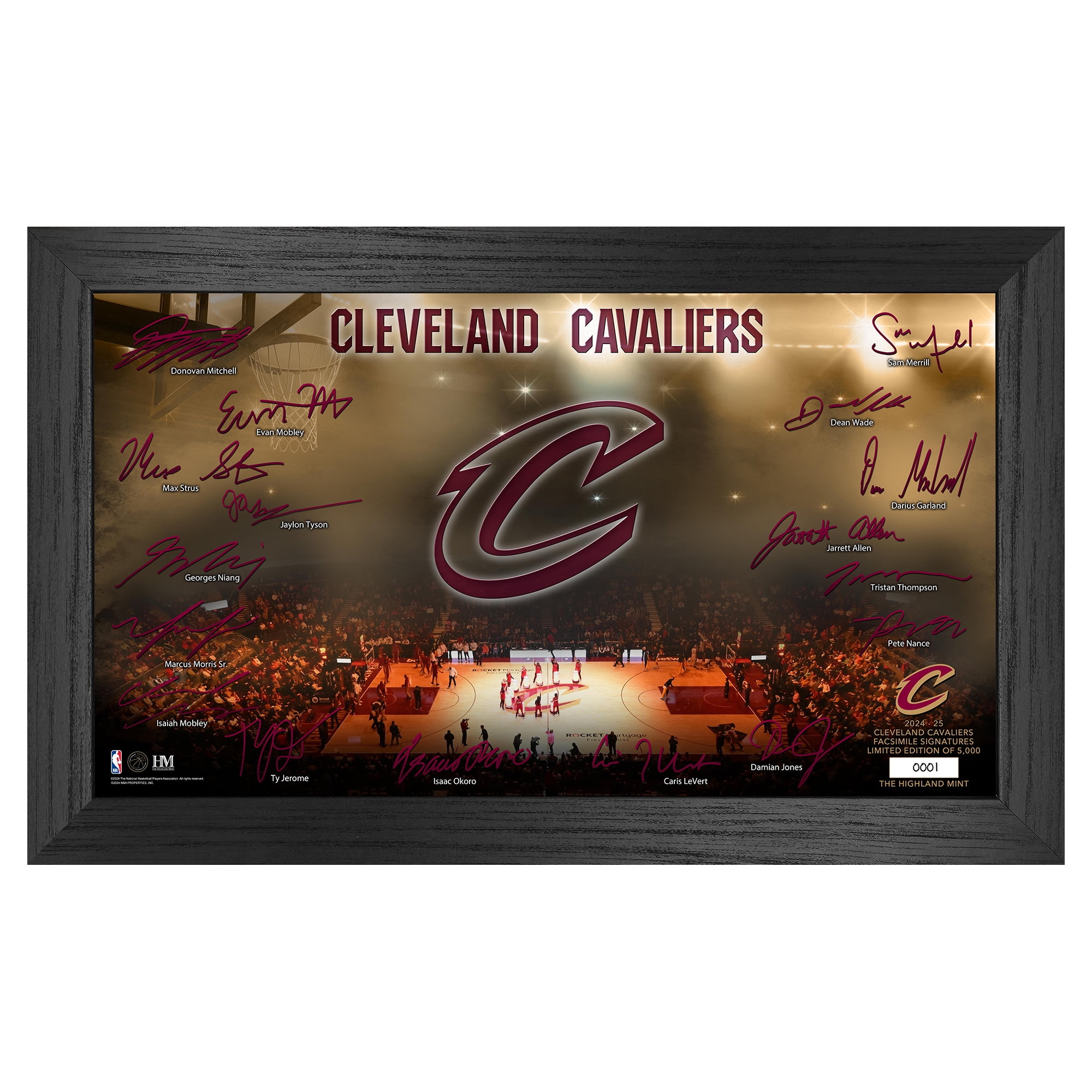 Highland Mint Cleveland Cavaliers Signature Court Print - Walmart.com