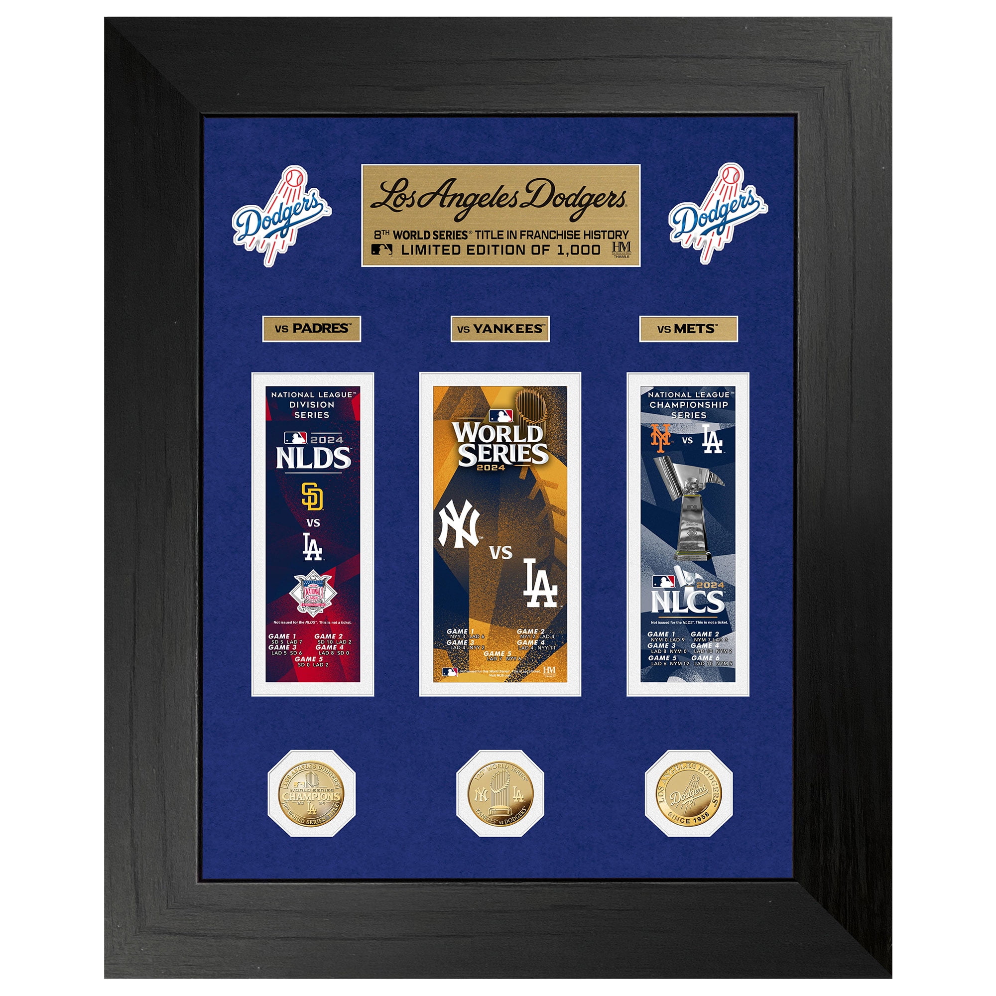 Highland Mint Los Angeles Dodgers 2024 World Series Champions Deluxe ...