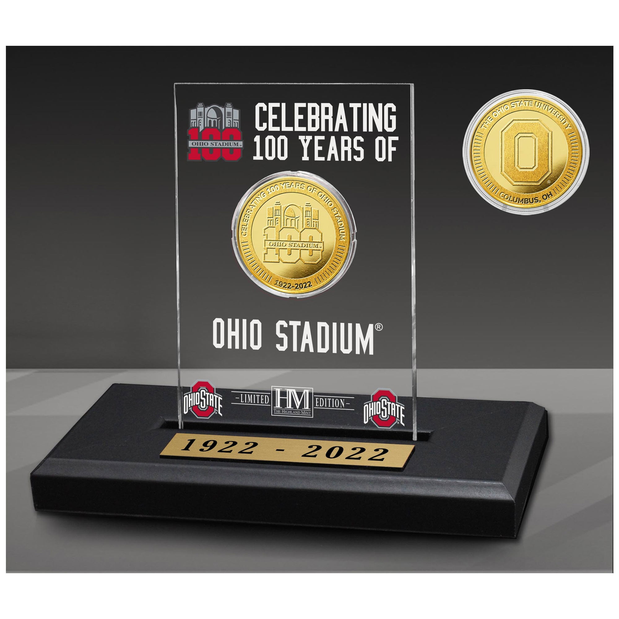 Highland Mint Ohio State Buckeyes 100th Year Stadium Anniversary 3'' x ...