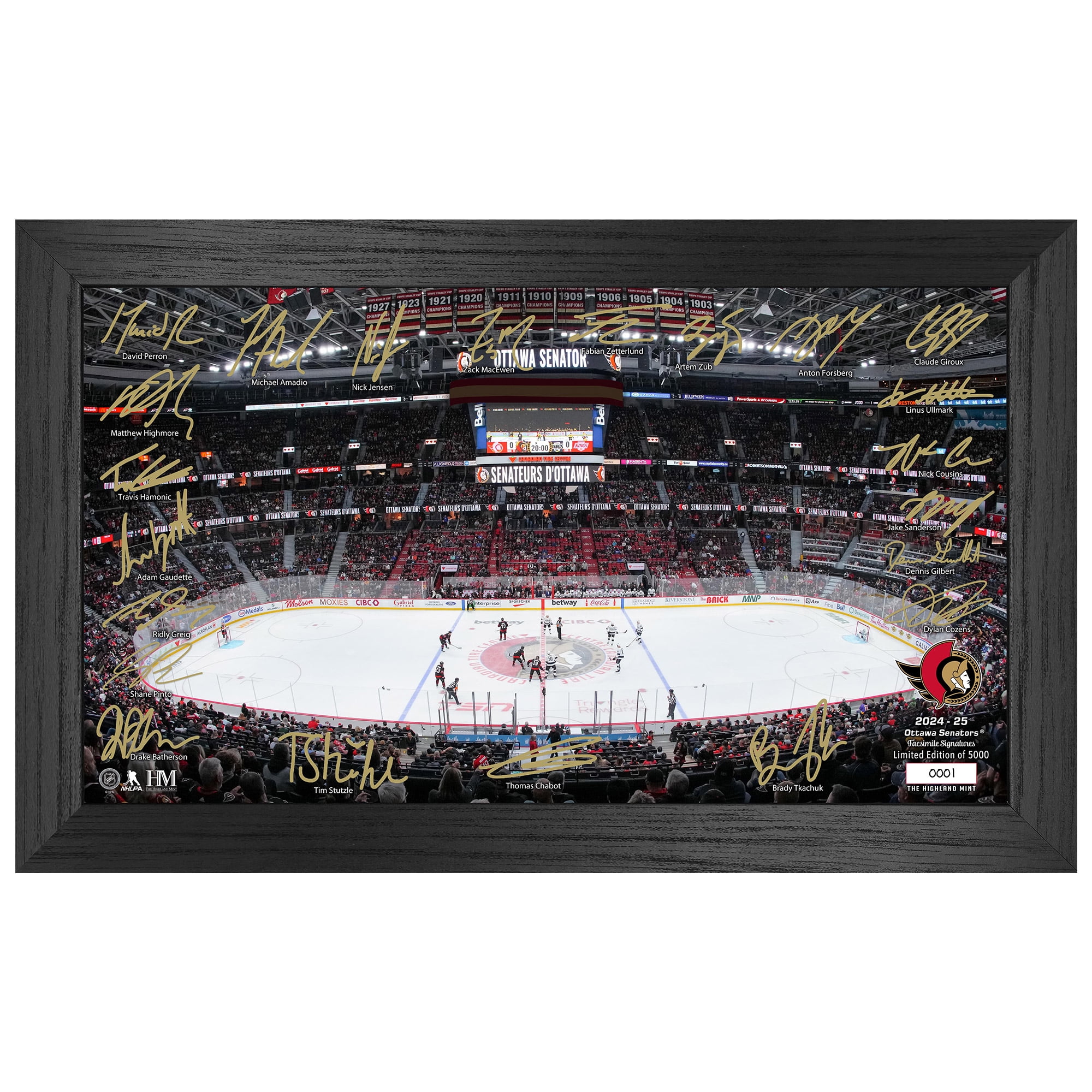 Highland Mint Ottawa Senators 2024-2025 Signature Rink Print - Walmart.com