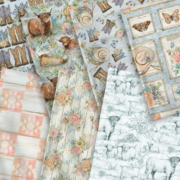 Stash Builder Fat Quarter 18" x 21" Mystery Bundle Precut 16 32 and 50 ...
