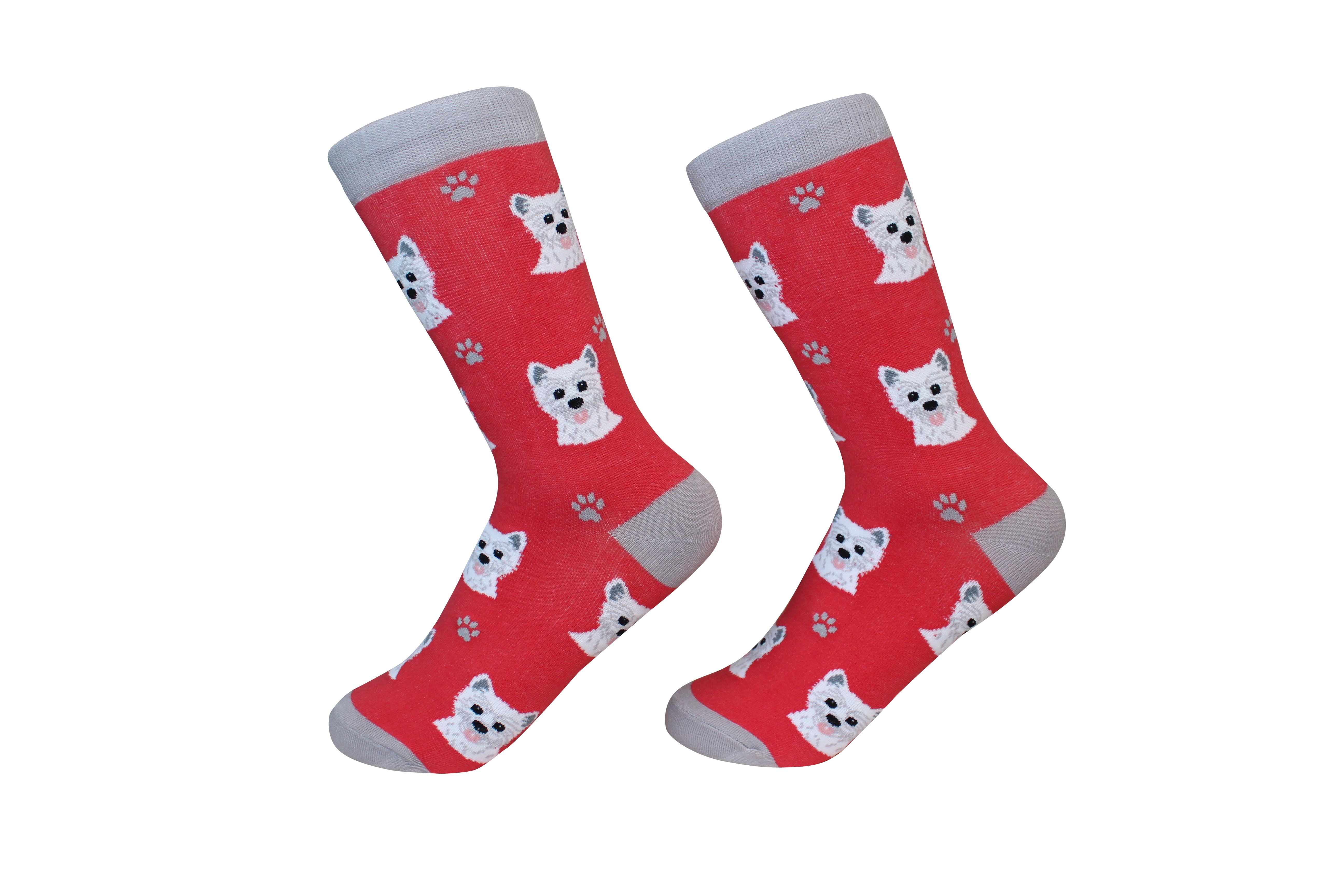 E&S Pets Unisex Westie Terrier Dog Breed Socks, Soft Combed Cotton ...
