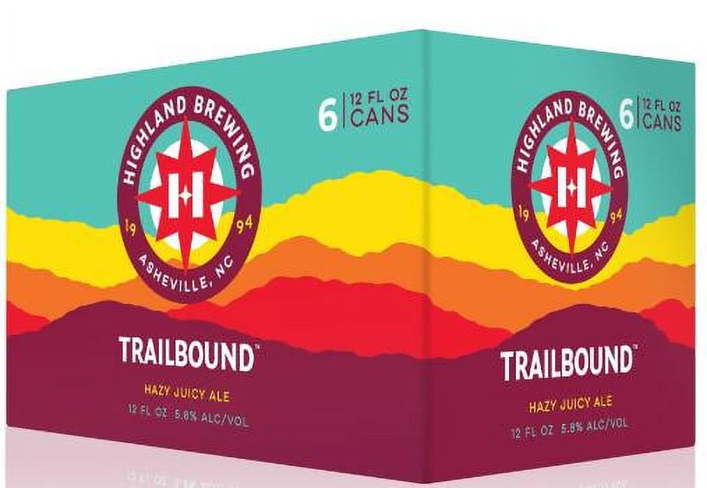 Highland Trail Bound Hazy Juicy Ale, 6 Pack 12oz Cans, North Carolina ...