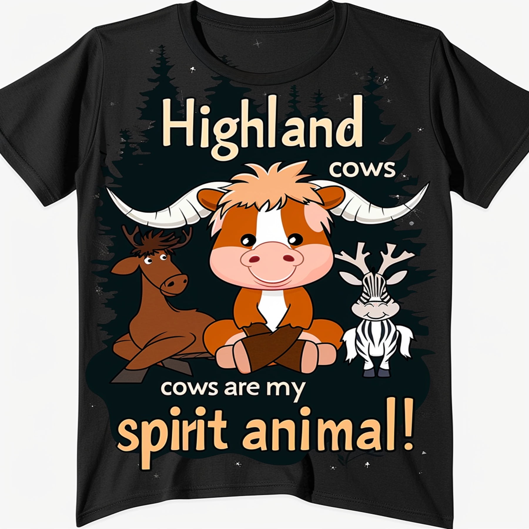 Highland Wildlife Wonderland: Baby Zebra Anime Mascot T Shirt with ...
