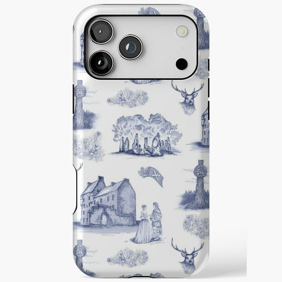 Highlander Toile Blue Pattern Design Phone Case iPhone Case 17 through ...