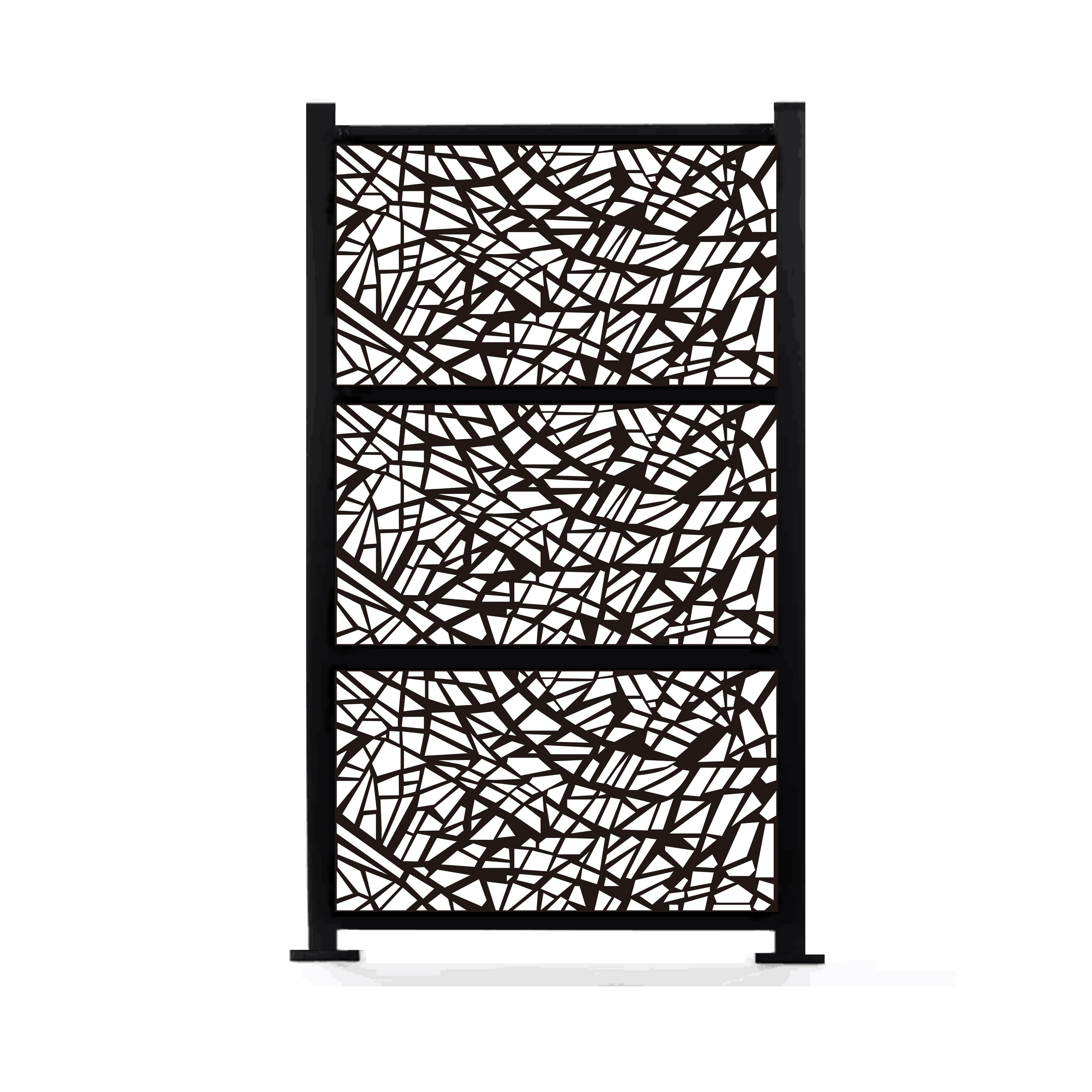 HighlanderHome Freestanding Modular Metal Privacy Screen, 4FtX 6Ft ...