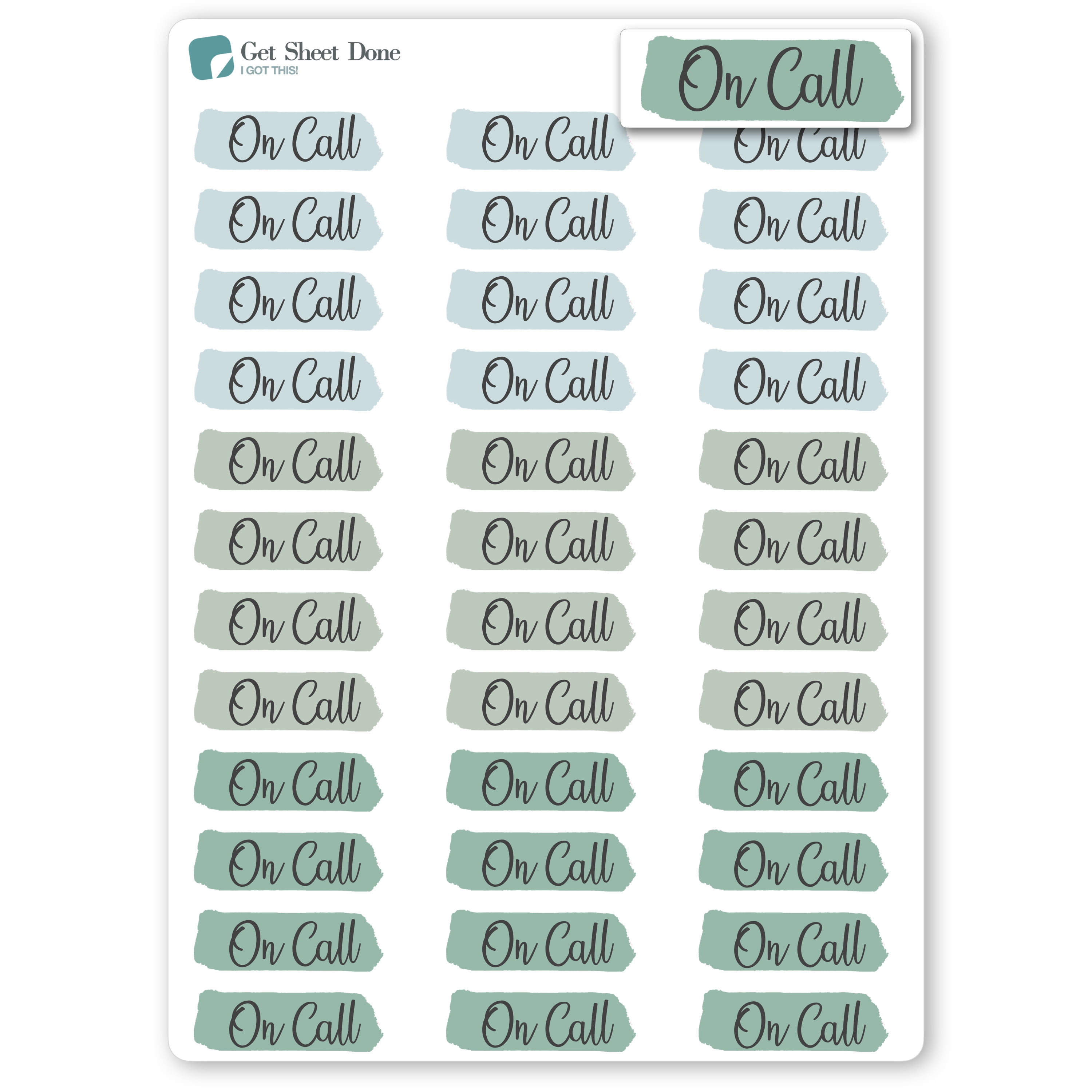 Highlight On Call Planner Stickers / Appointments Reminder Stickers ...