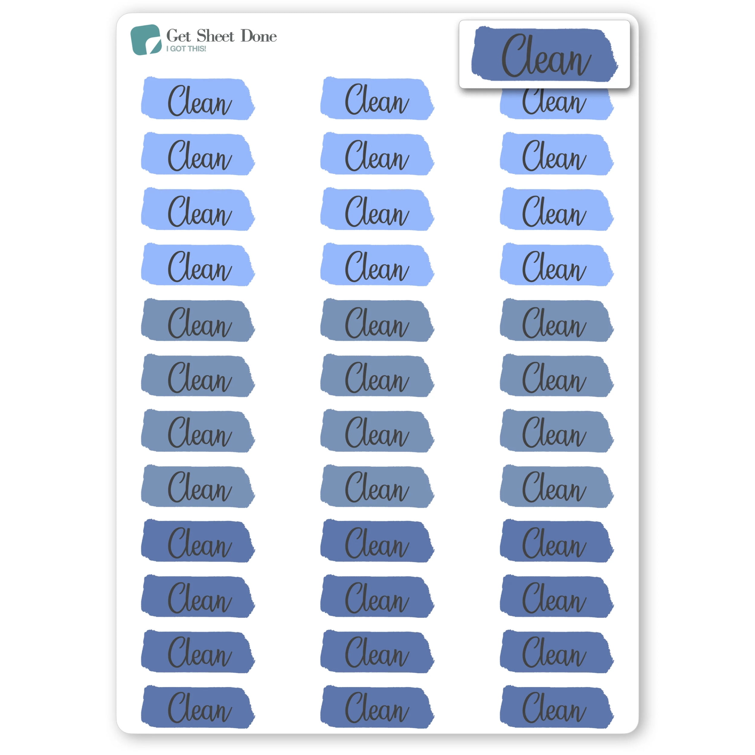 Highlight Clean Planner Stickers / Chore Reminder Stickers/ DIY ...