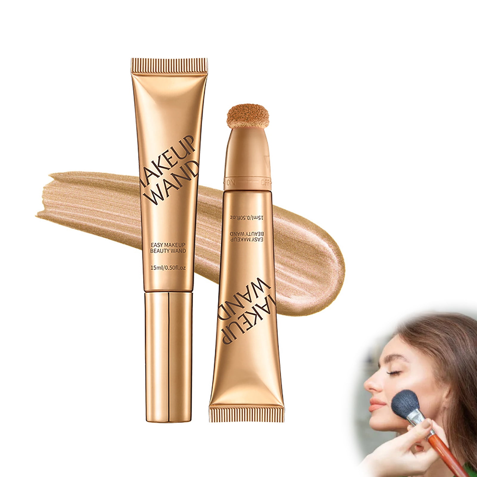 Highlight Liquid Stick With Built-In Brush Adds Radiance To Cheekbones ...